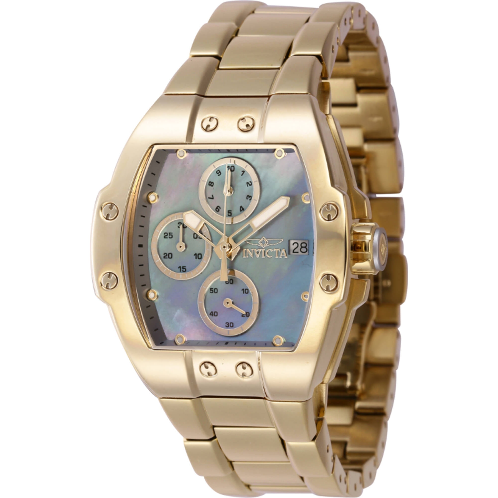 Invicta Womens S1 Rally Quartz Chronograph Platinum Dial Watch ...