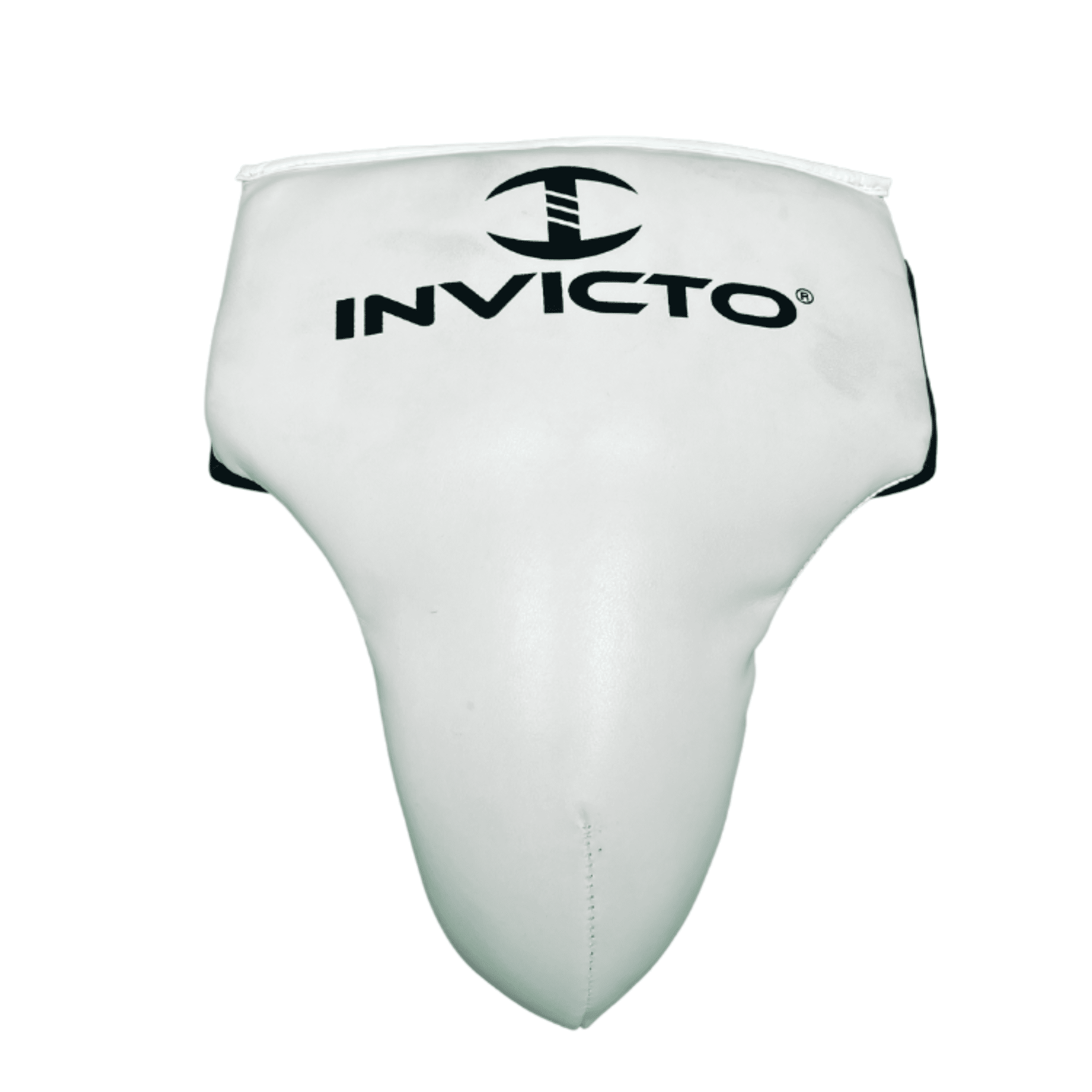Invicto Groin Guard, Standard Size, White with Black Logo, Adjustable ...