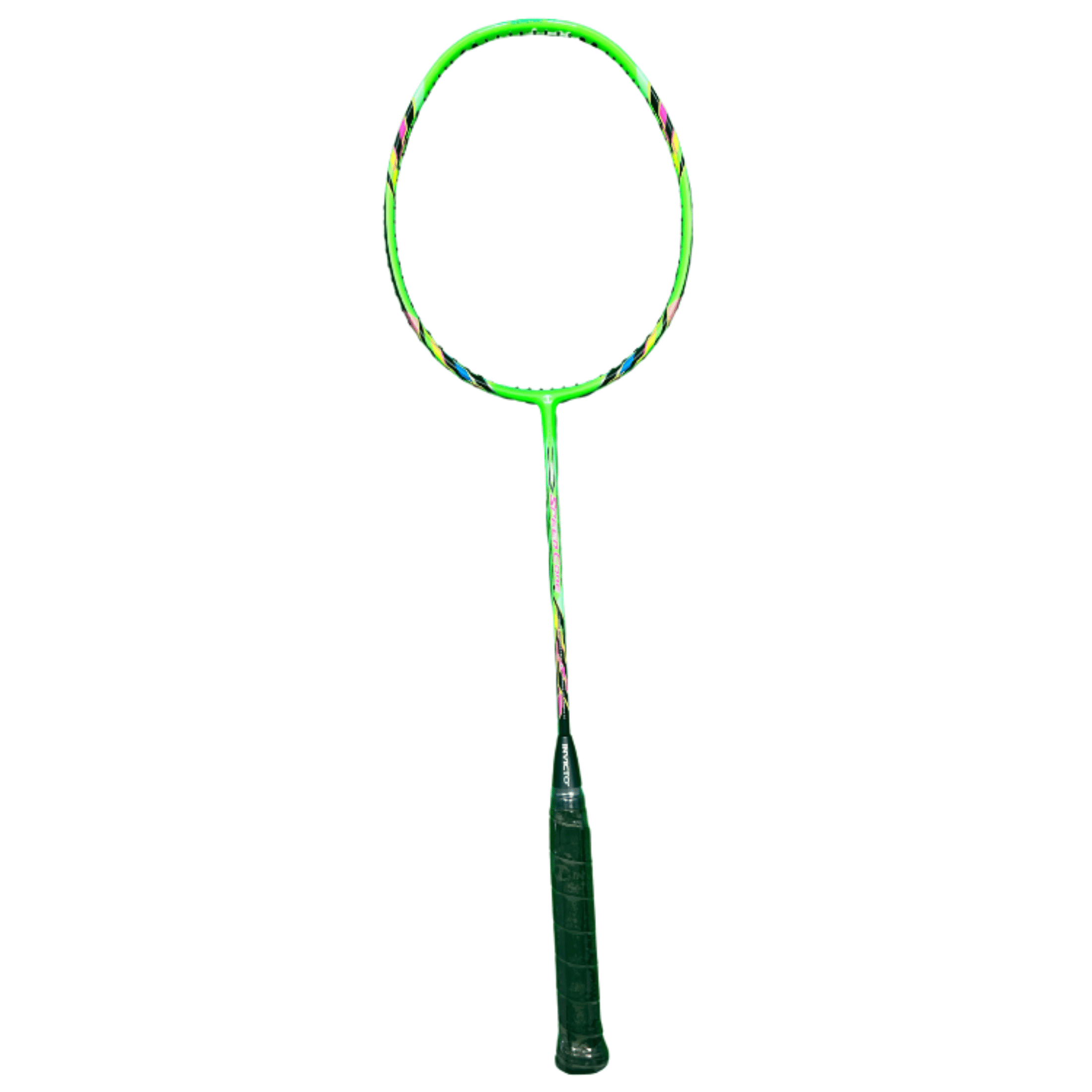 Invicto Speed Core Badminton Racket, Graphite, Micro Carbon Tech, Neon ...