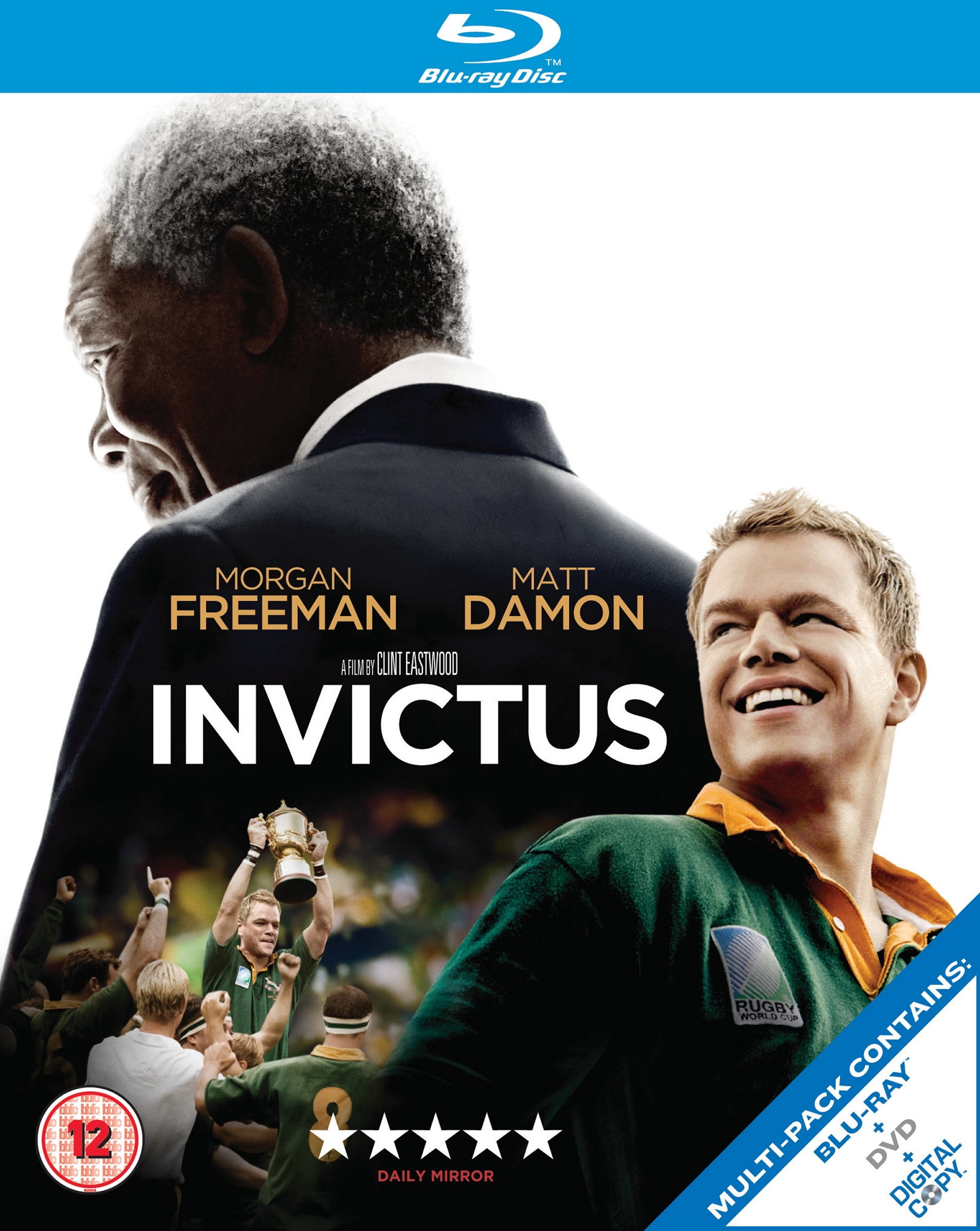 Invictus (Blu-ray) Matt Damon Morgan Freeman - Walmart.com