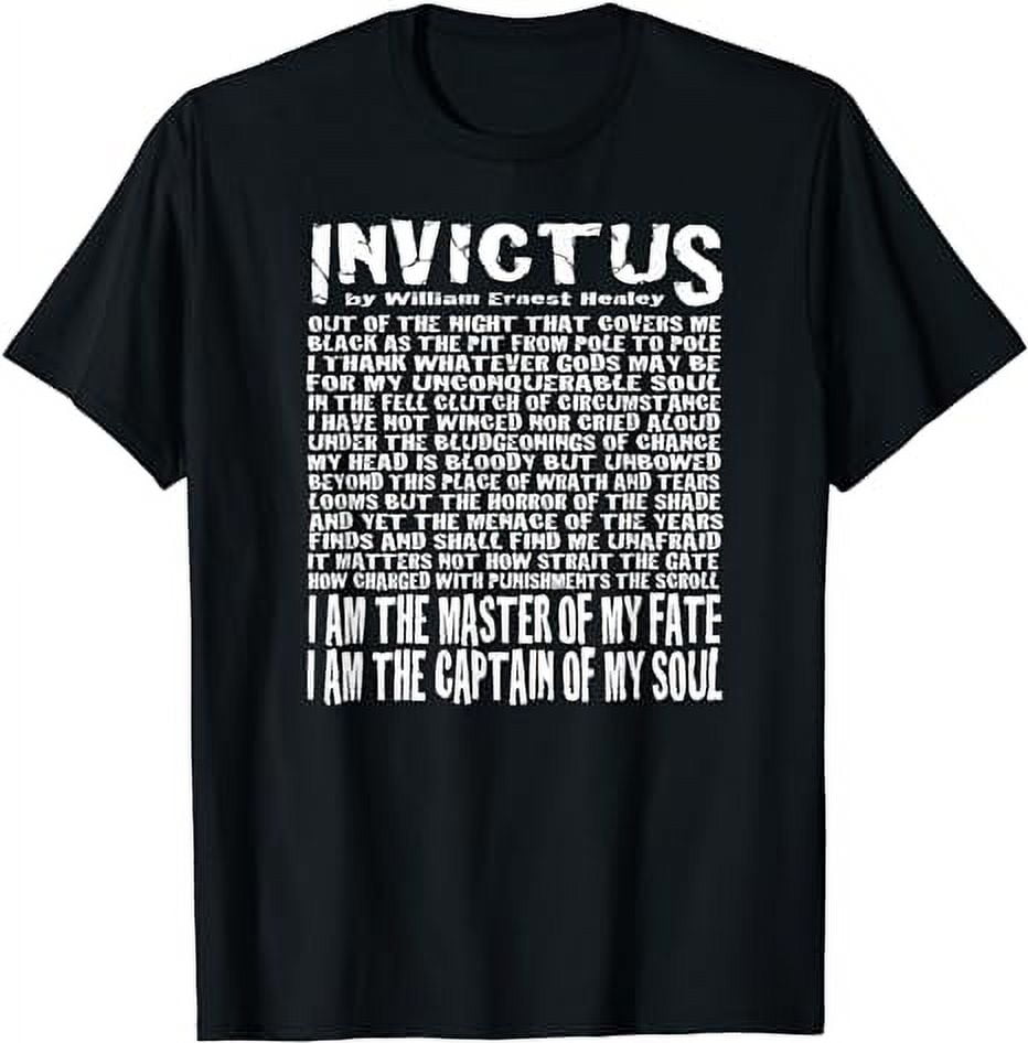 Invictus Poem T-Shirt - Walmart.com