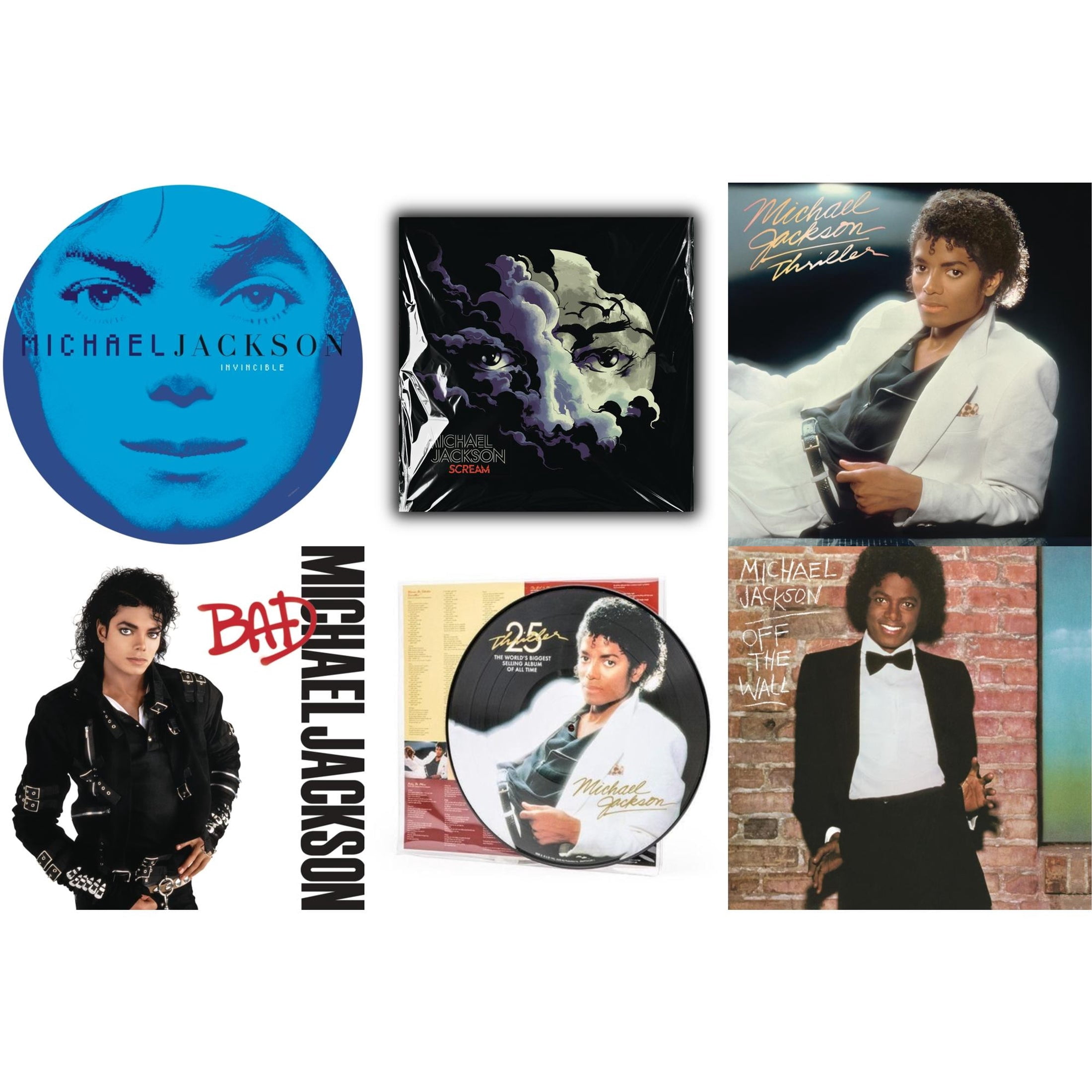 Invincible (2LP/Picture Disc) & Michael Jackson - Scream (2LP) (New LP ...