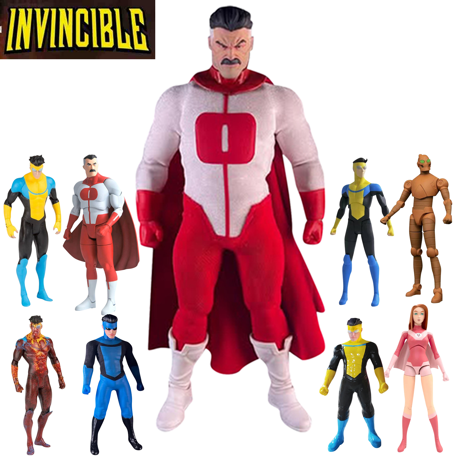 Invincible Action Figure Omniman,Nolan Grayson Series 1 Action Figures ...