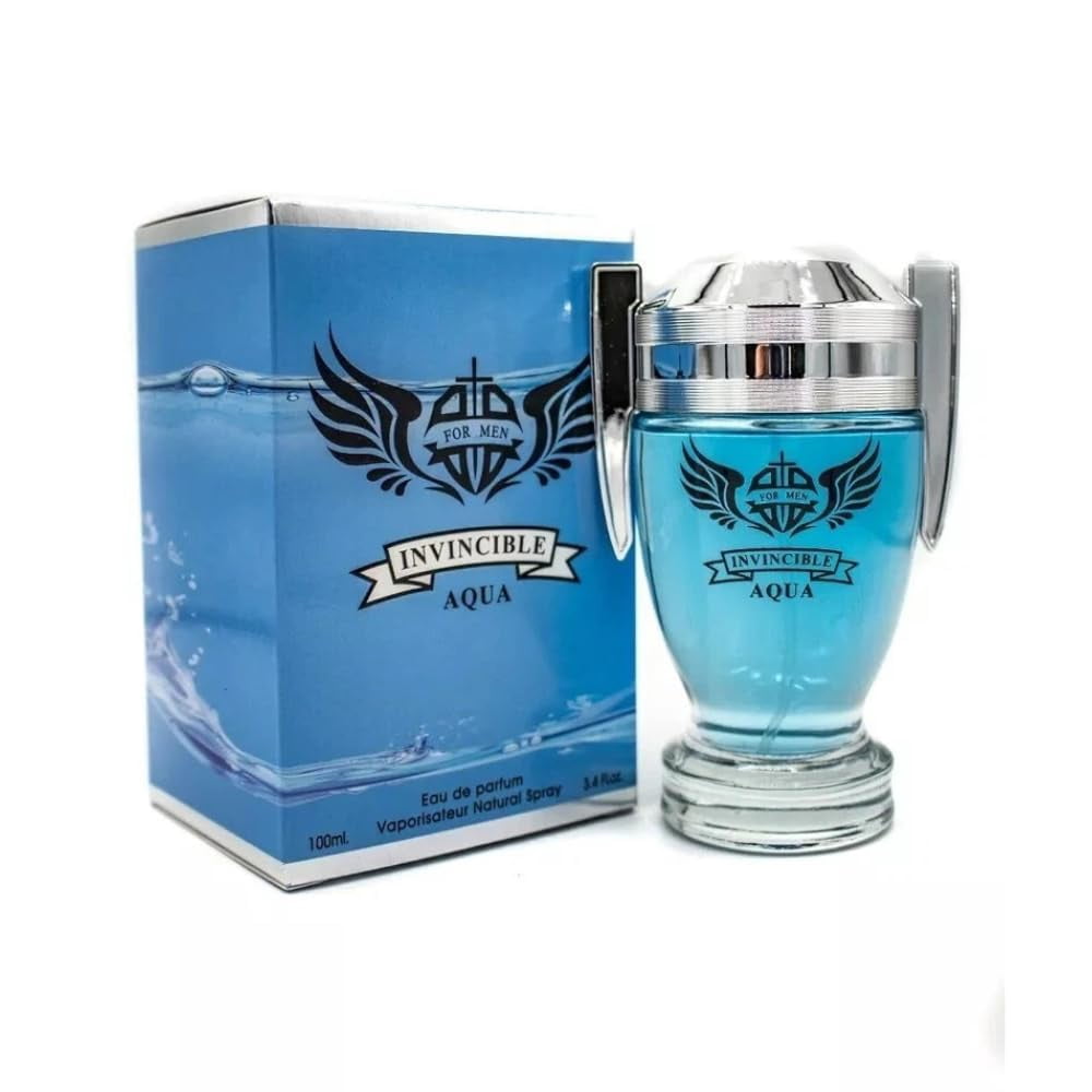 Invincible Aqua Eau de Parfum for Men – 3.4 oz / 100 ml Spray – Fresh ...