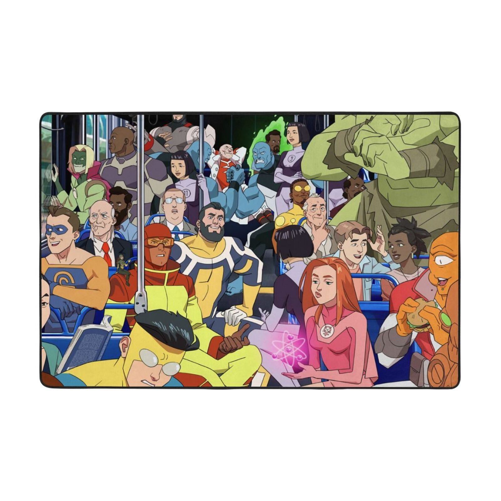 Invincible Area Rug, Large Carpet, Washable Rug Mat, Flannel Non-slip ...