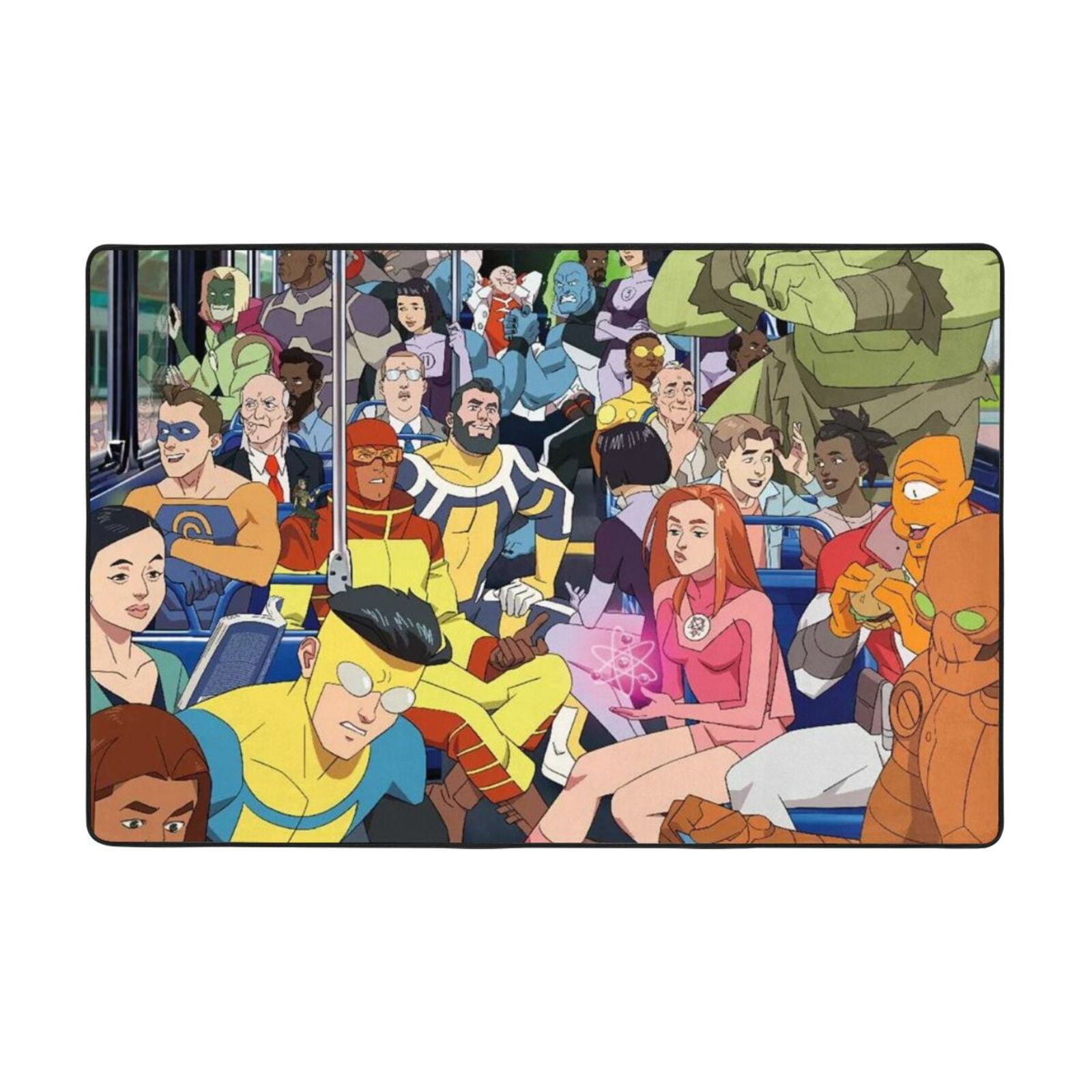 Invincible Area Rug, Large Carpet, Washable Rug Mat, Flannel Non-slip ...