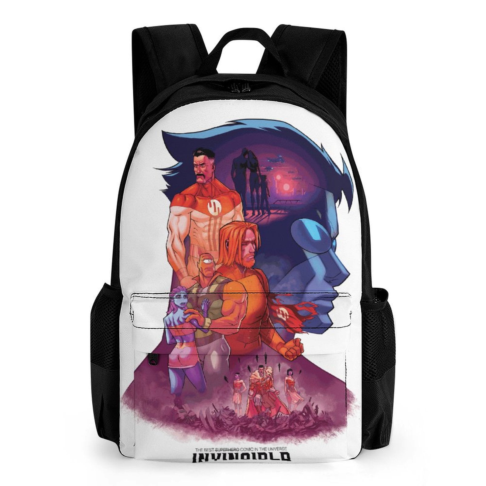 Invincible Backpack with Adjustable Straps, Multiple Pockets Backpack ...