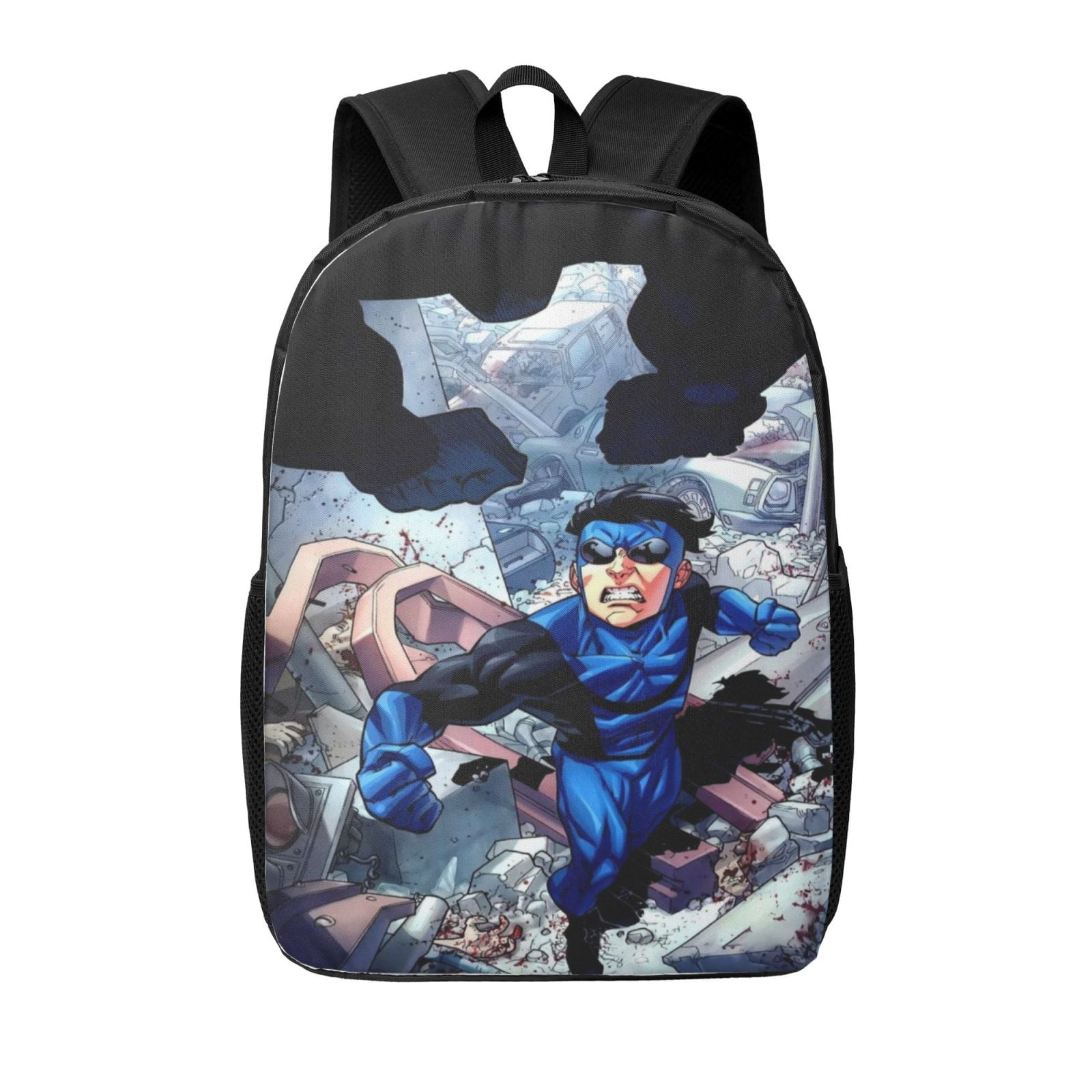 Invincible Backpacks 17 Inch Cartoon College School Laptop Bag Bookbag ...