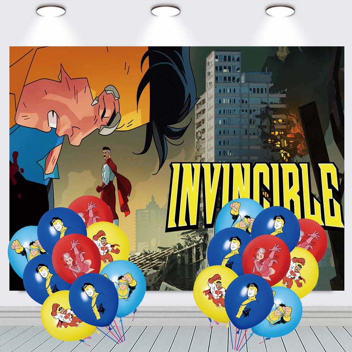 Invincible Balloons Party Supplies Taspestry Poster Banner Backdrop ...