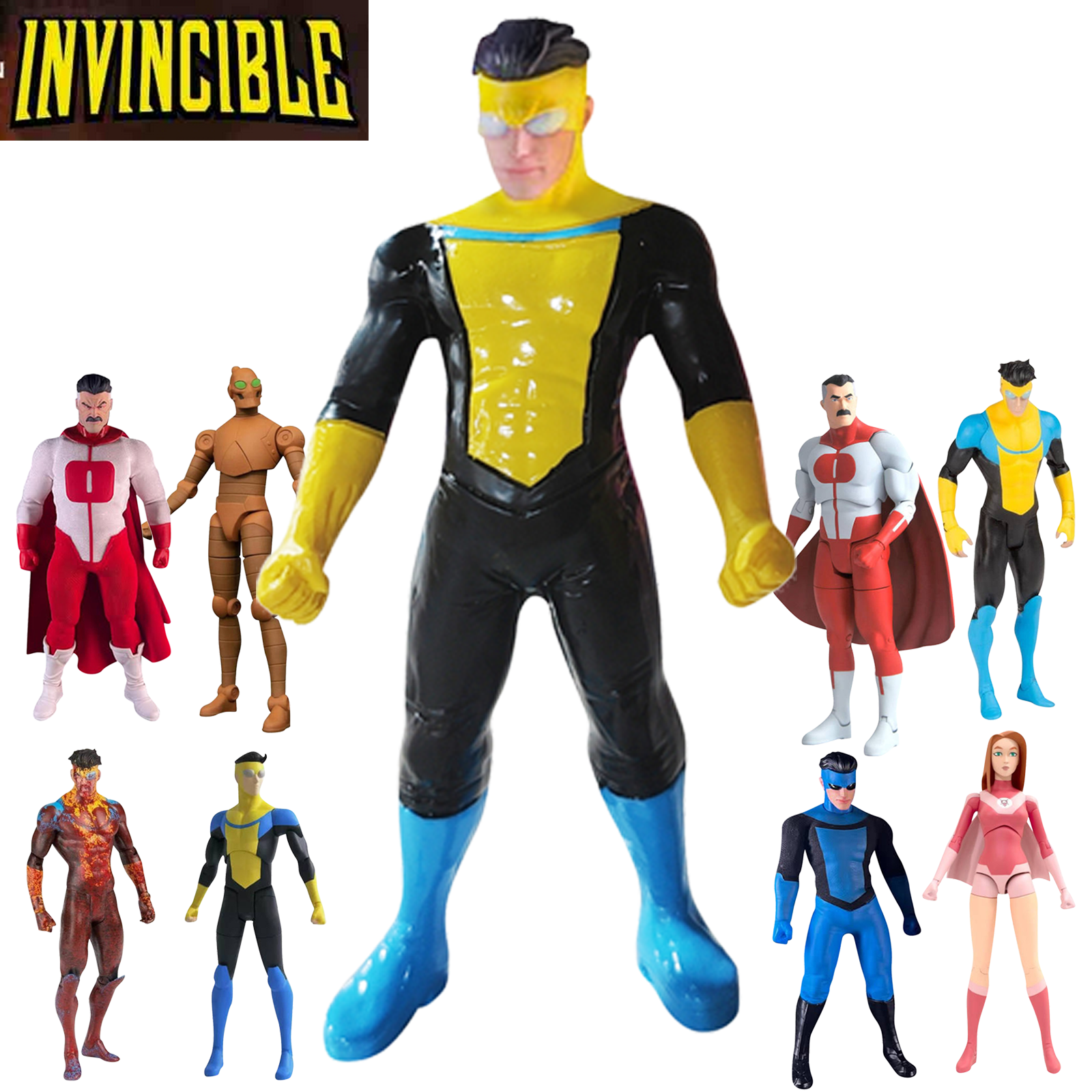 Invincible: Battletorn Invincible Action Figure Mark Grayson, Collectible Invincible Vinyl ...