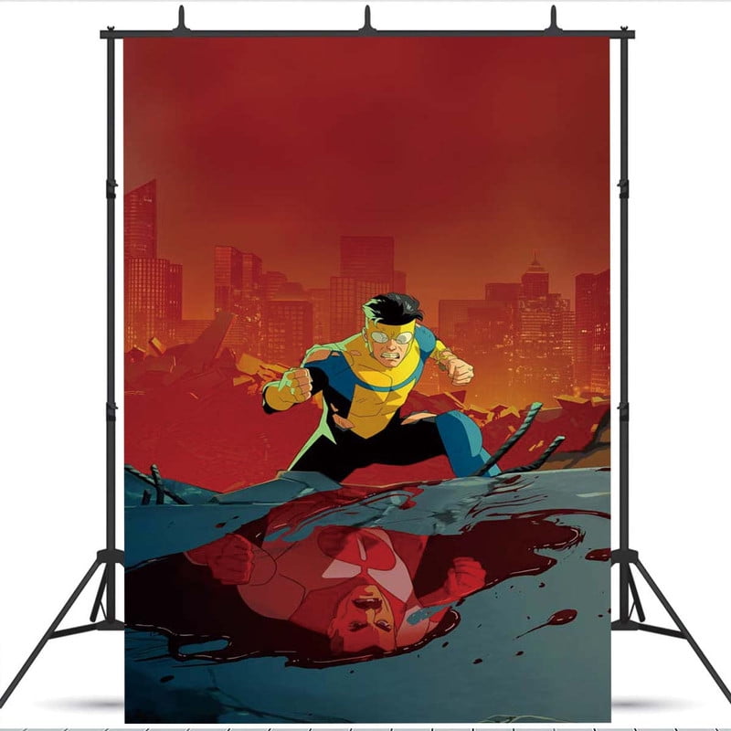 Invincible Birthday Party Supplies Banner Backdrop Background Taspestry ...