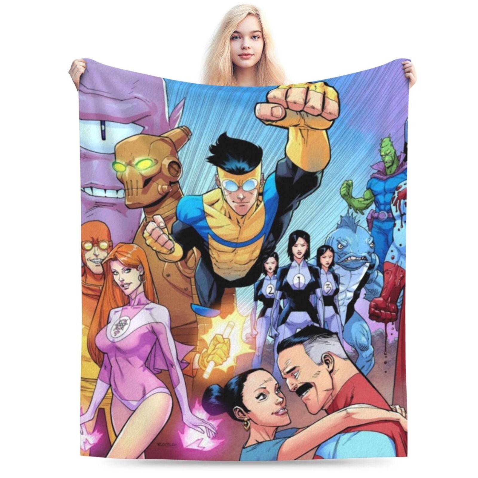 Invincible Blanket, Super Soft Throw Blanket for Bed Couch Sofa, Cozy ...