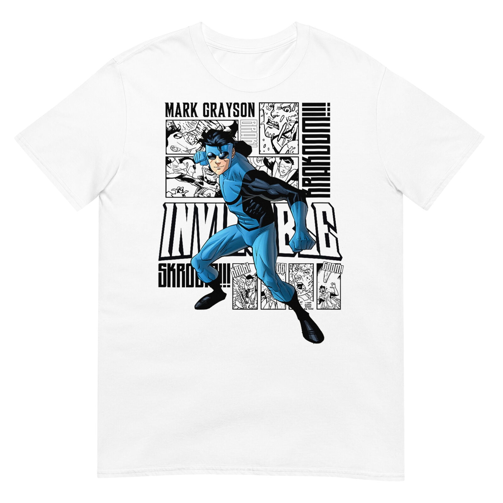 Invincible Blue Suit Collage T-Shirt - Walmart.com