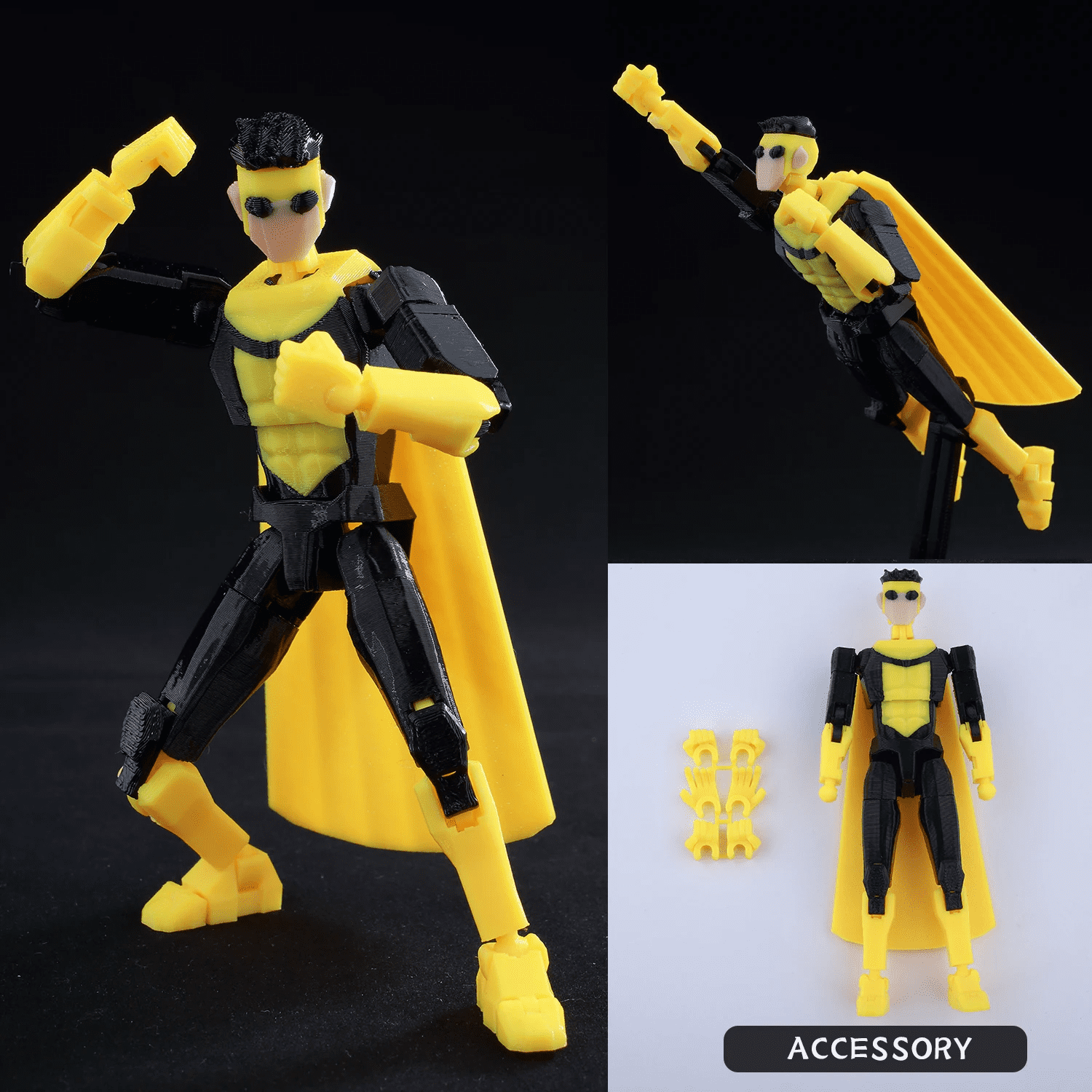 Invincible Boy Eve Omni Action Figure 3D Printed Anime Model Multi ...