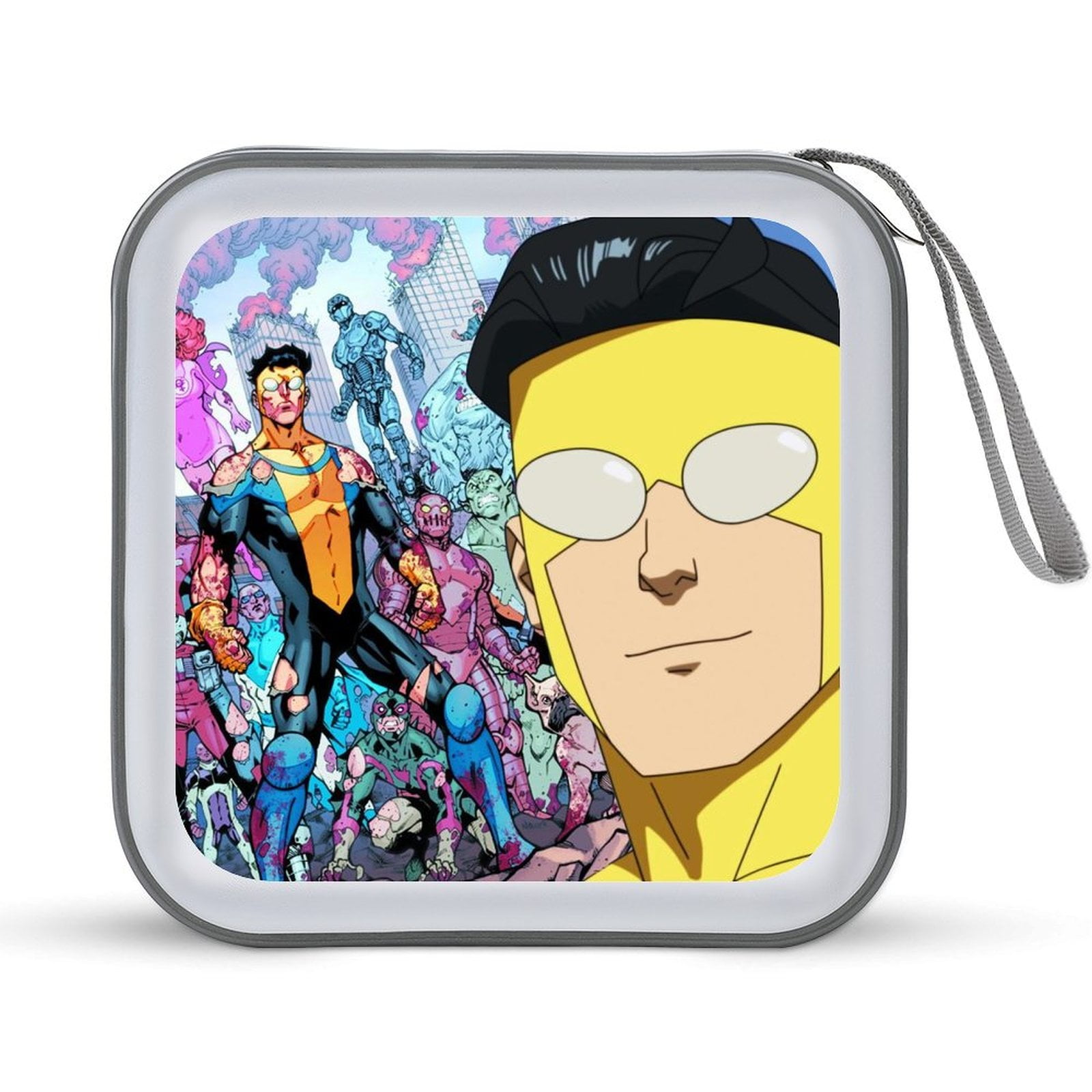 Invincible CD Case, 40 Capacity VCD/DVD Case Holders Wallet Hard ...