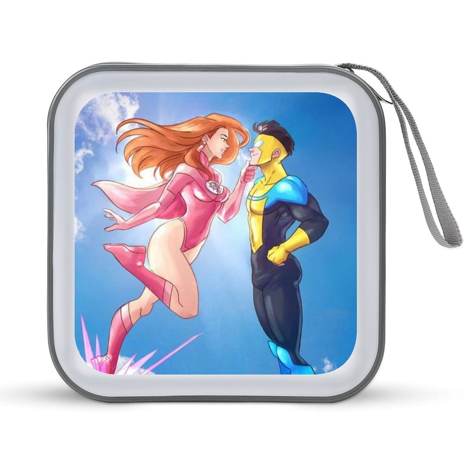 Invincible CD Case, 40 Capacity VCD/DVD Case Holders Wallet Hard Plastic DVD Disc Organizer ...