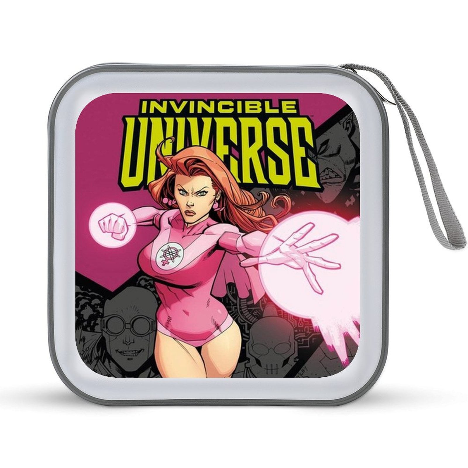 Invincible CD Case, 40 Capacity VCD/DVD Case Holders Wallet Hard Plastic DVD Disc Organizer ...