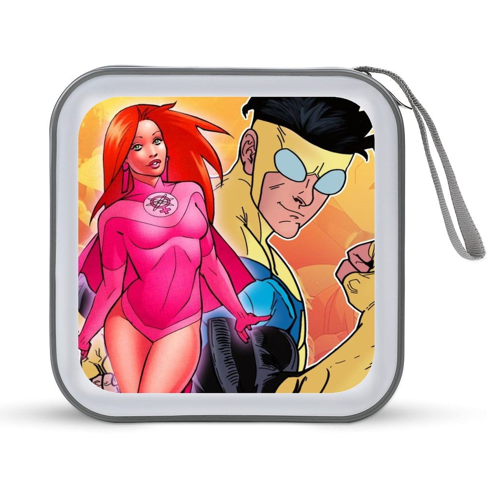 Invincible CD Case, 40 Capacity VCD/DVD Case Holders Wallet Hard Plastic DVD Disc Organizer ...