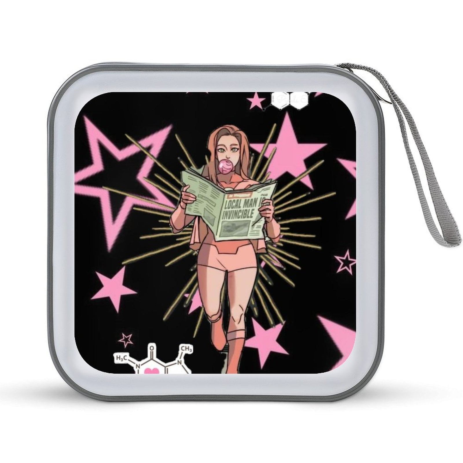 Invincible CD Case, 40 Capacity VCD/DVD Case Holders Wallet Hard ...