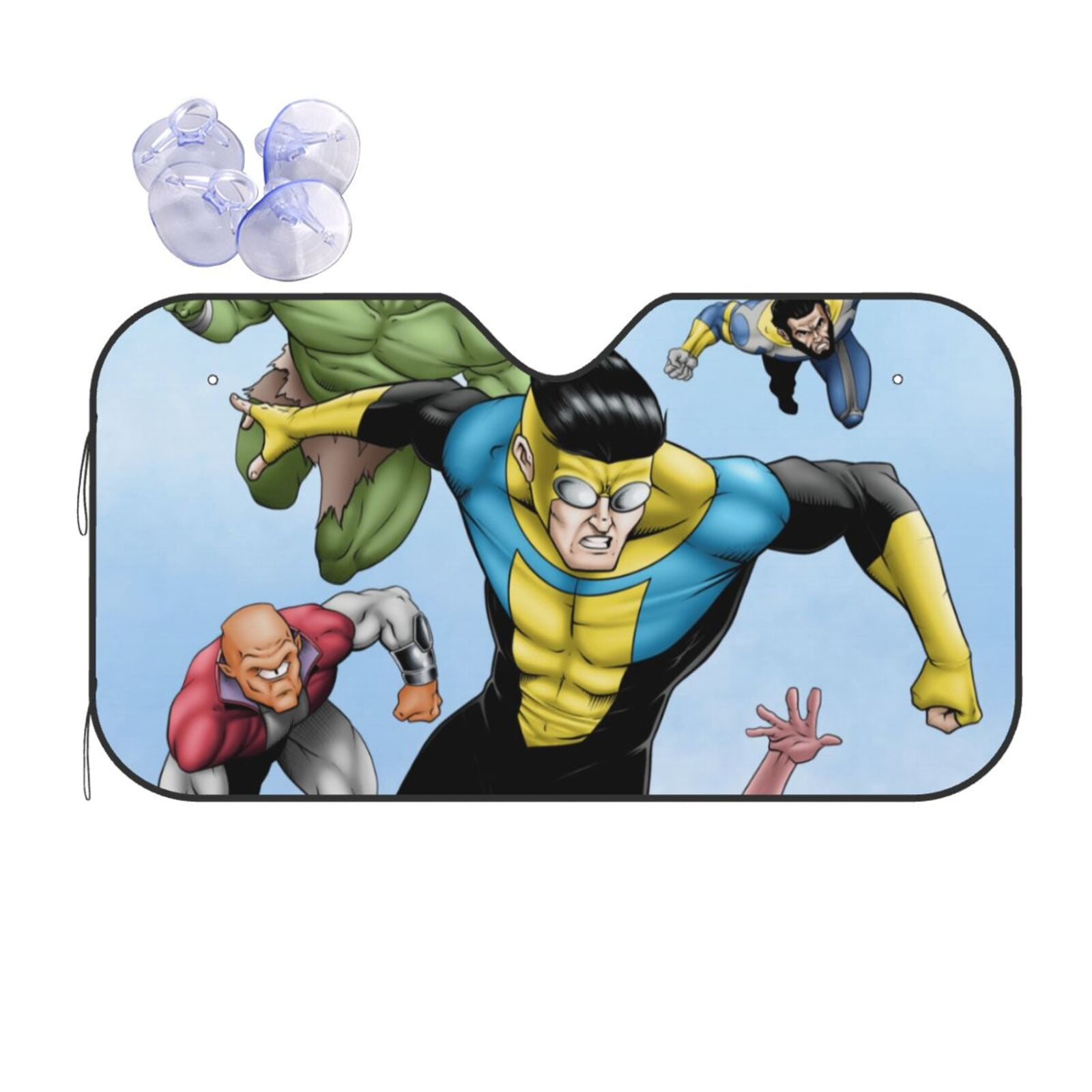 Invincible Car Windshield Sun Shade Front Window Shade Foldable Uv Ray ...