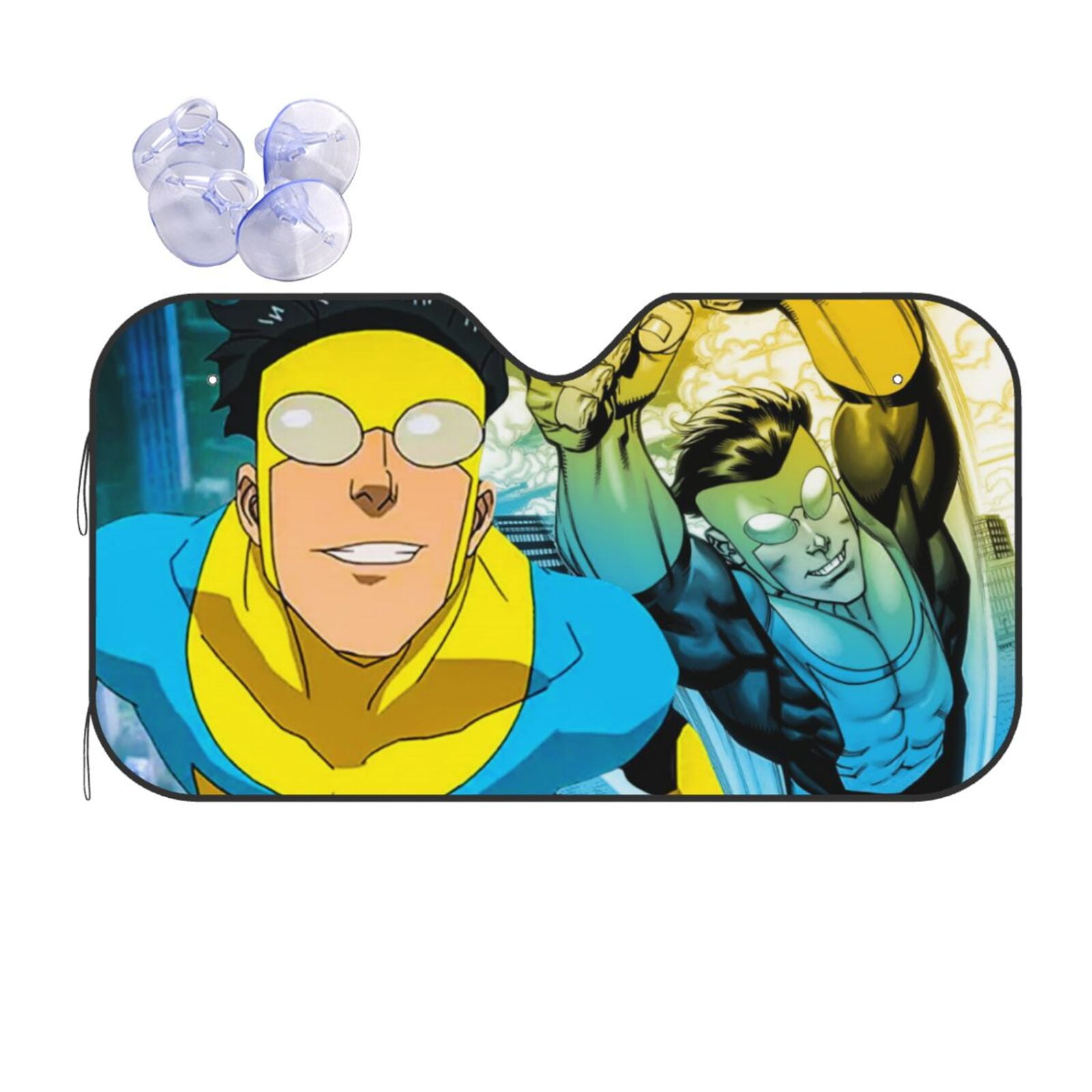 Invincible Car Windshield Sun Shade Front Window Shade Foldable Uv Ray ...