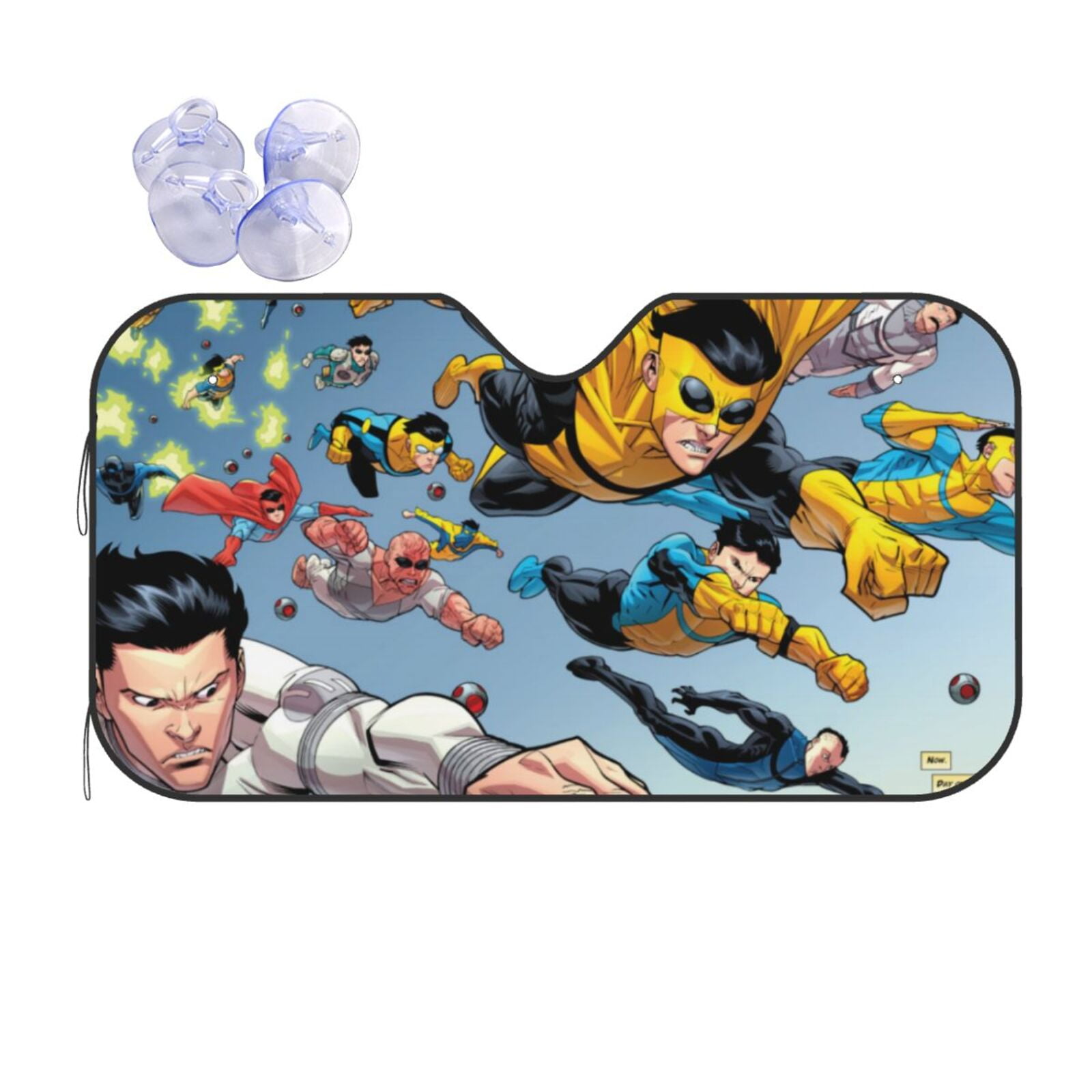 Invincible Car Windshield Sun Shade Front Window Shade Foldable Uv Ray ...