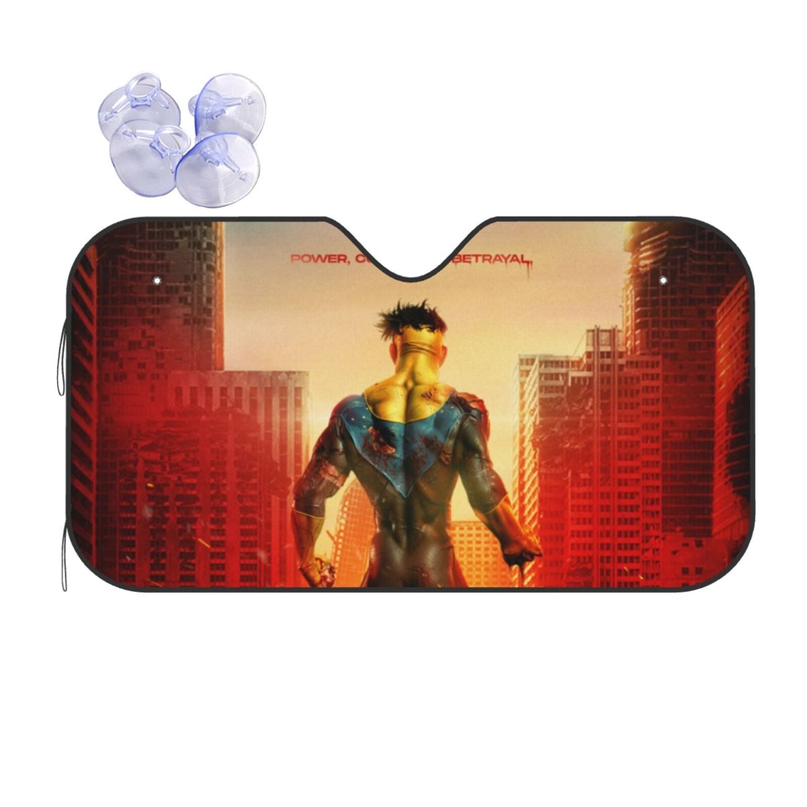 Invincible Car Windshield Sun Shade Front Window Shade Foldable Uv Ray ...