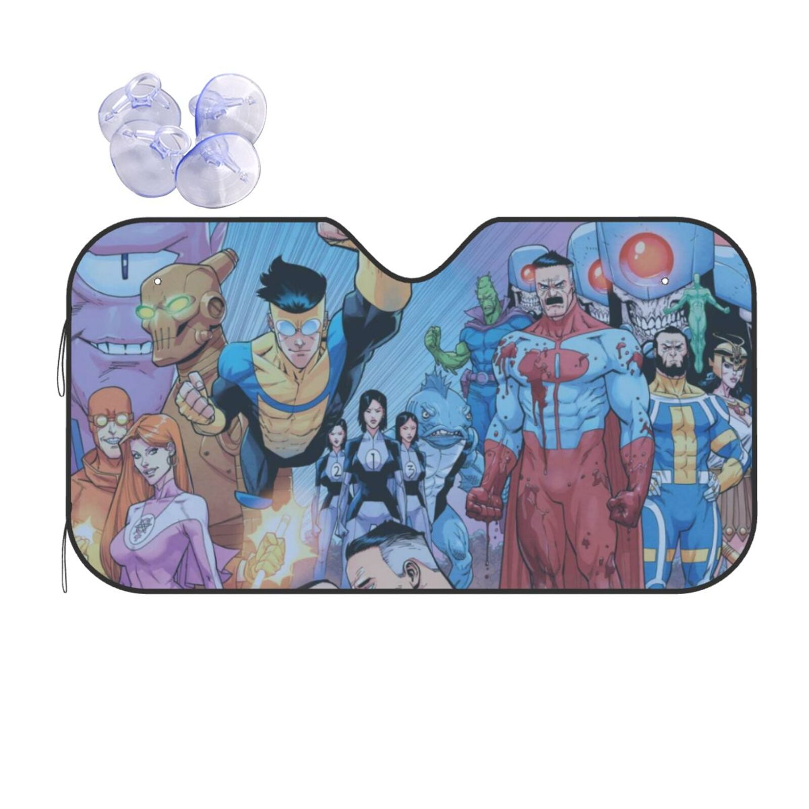 Invincible Car Windshield Sun Shade Front Window Shade Foldable Uv Ray ...