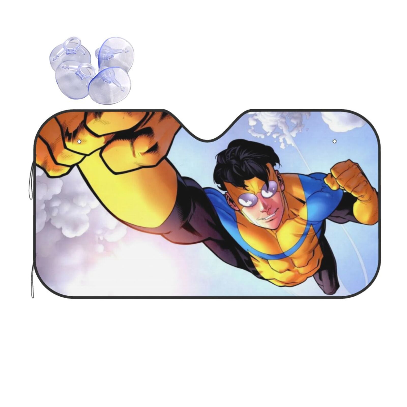 Invincible Car Windshield Sun Shade Front Window Shade Foldable Uv Ray ...