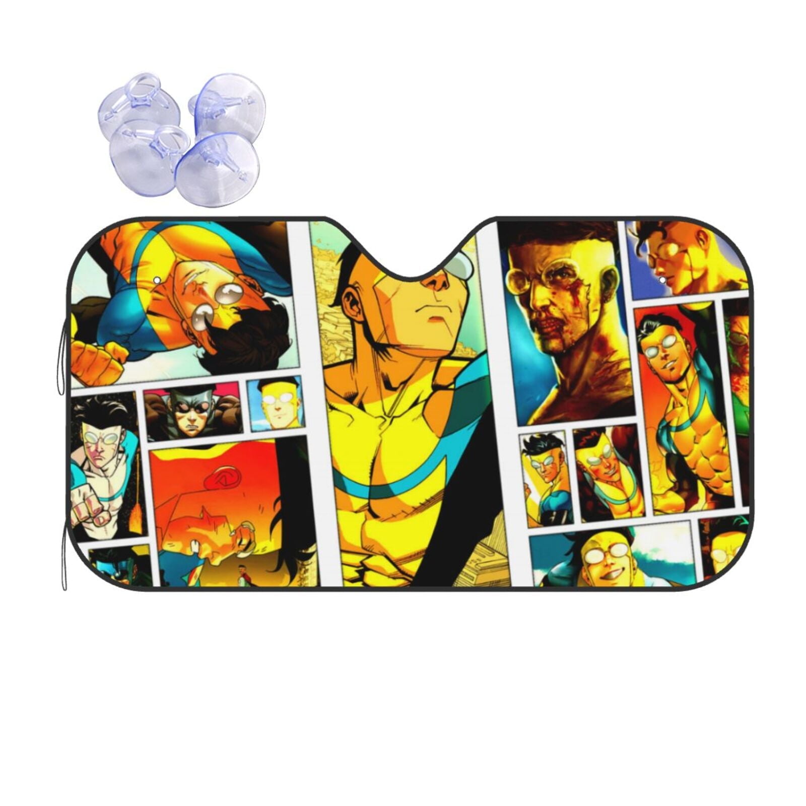 Invincible Car Windshield Sun Shade Front Window Shade Foldable Uv Ray ...