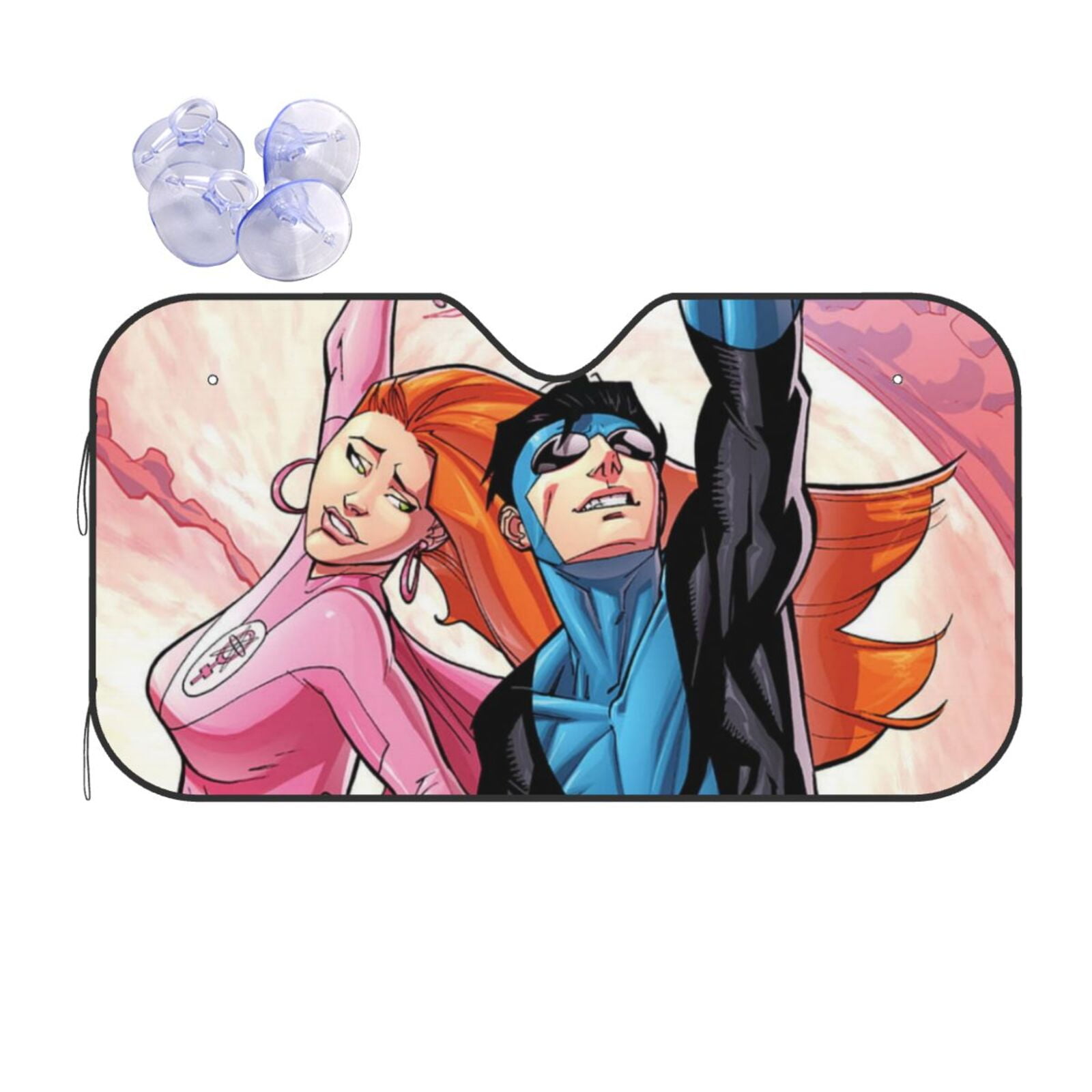 Invincible Car Windshield Sun Shade Front Window Shade Foldable Uv Ray ...