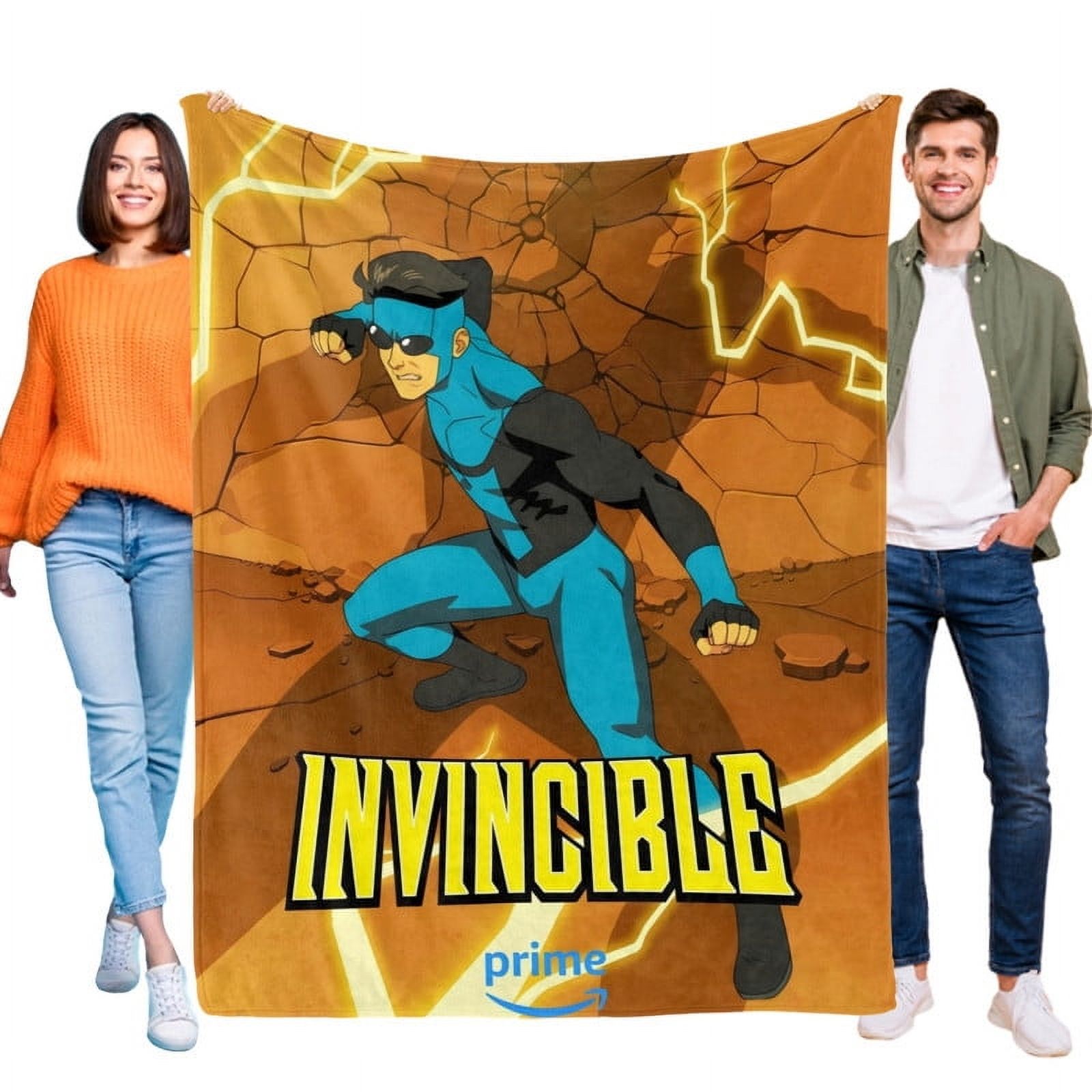Invincible Cartoon Blanket Soft Throw Blanket Micro Fleece Fuzzy ...