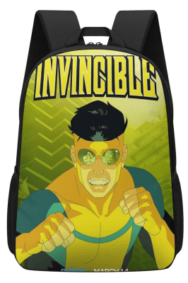 Invincible Cartoon Printing Casual Shoulder Bag Junior High Students ...