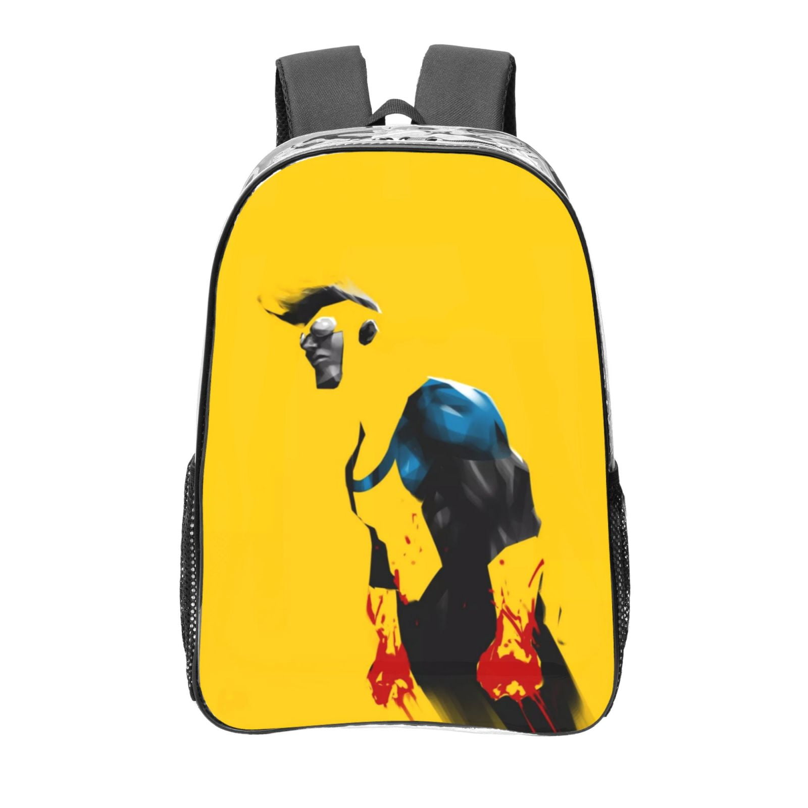 Invincible Clear Backpack 16 Inch Large Capacity PVC Transparent Laptop ...