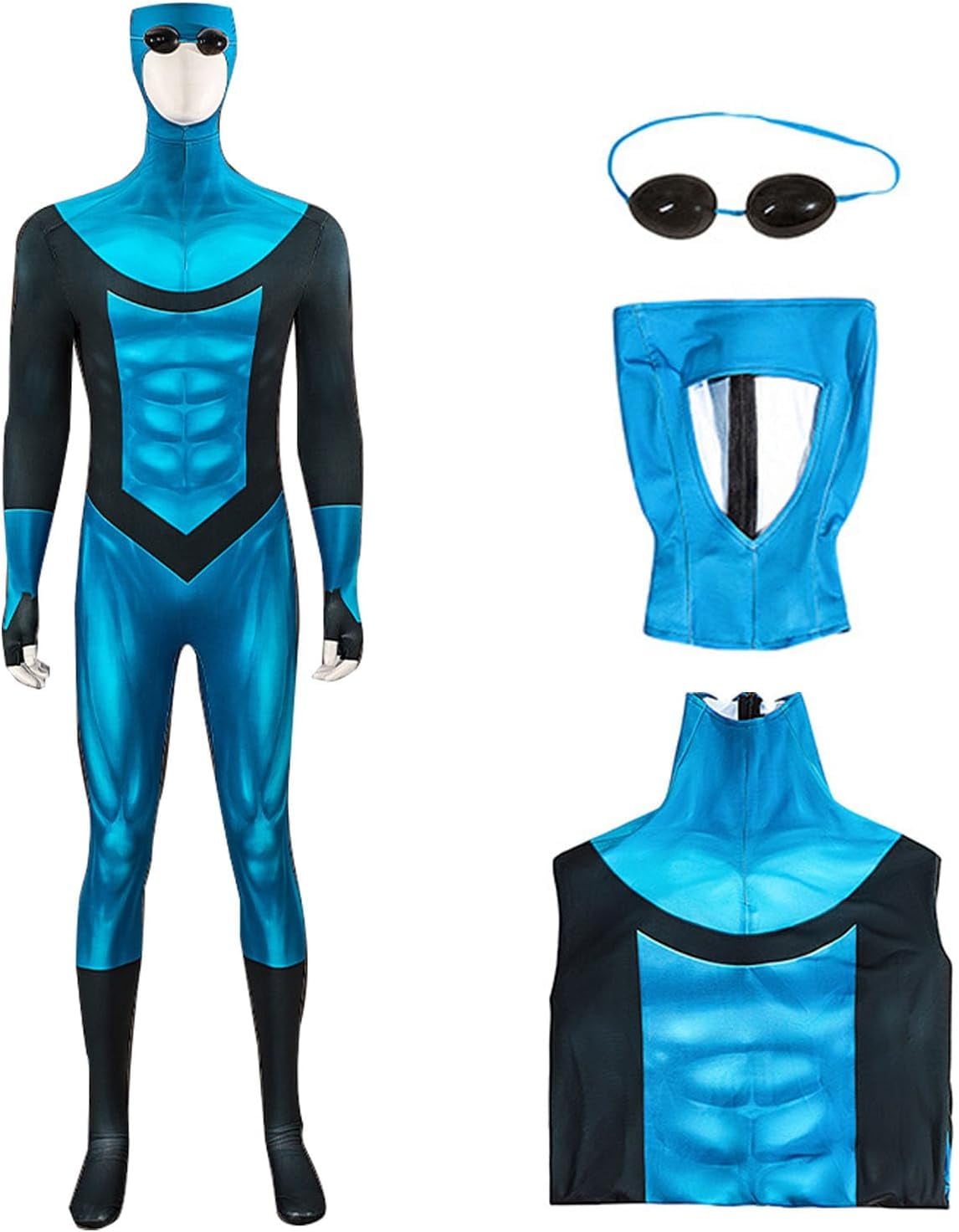 Invincible Cosplay Costume Mark Cosplay One-piece Skinny with Head ...