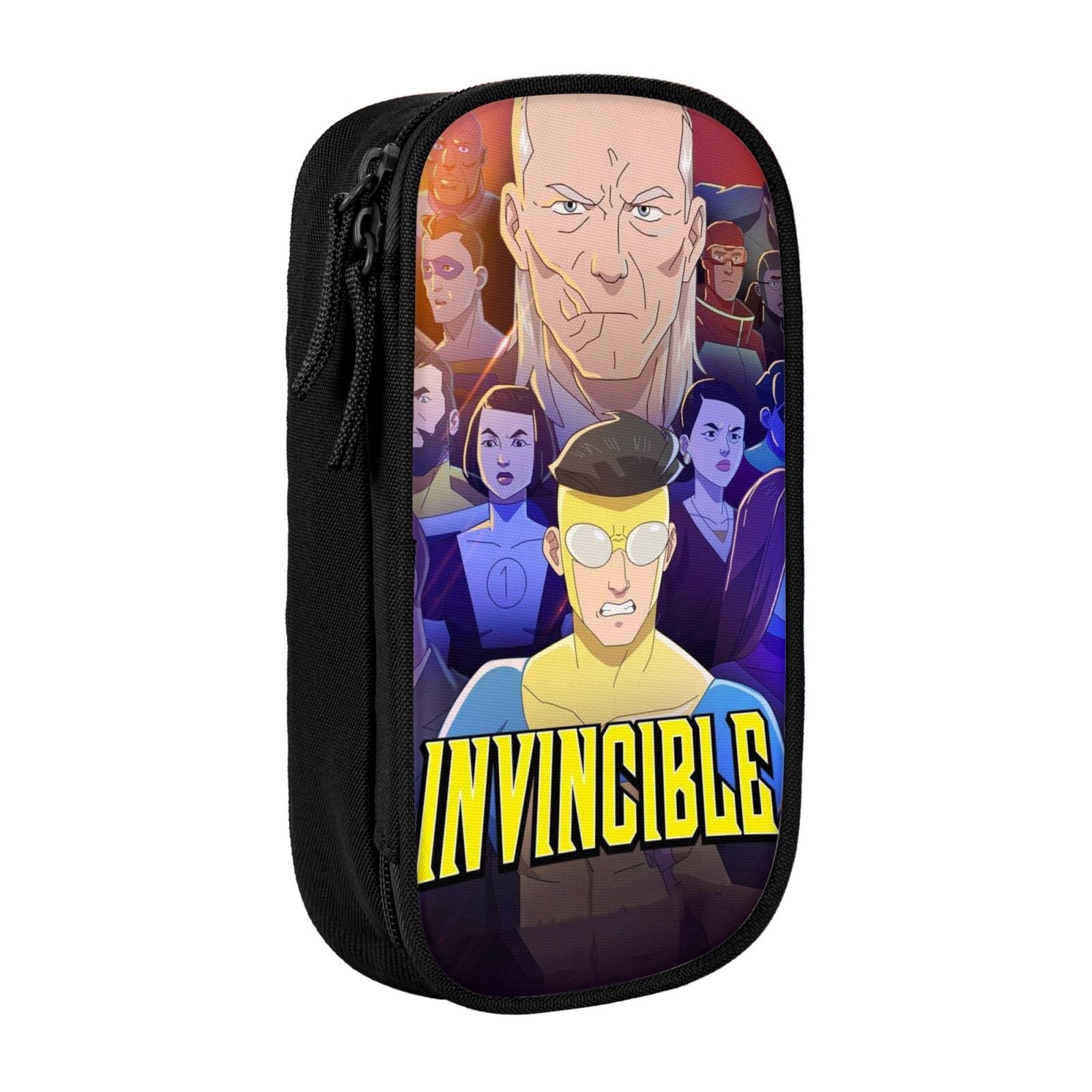 Invincible Double Layer Large Capacity Pencil Bag with Zipper ...