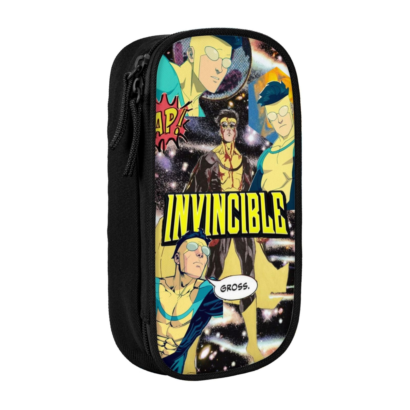 Invincible Double Layer Large Capacity Pencil Bag with Zipper ...