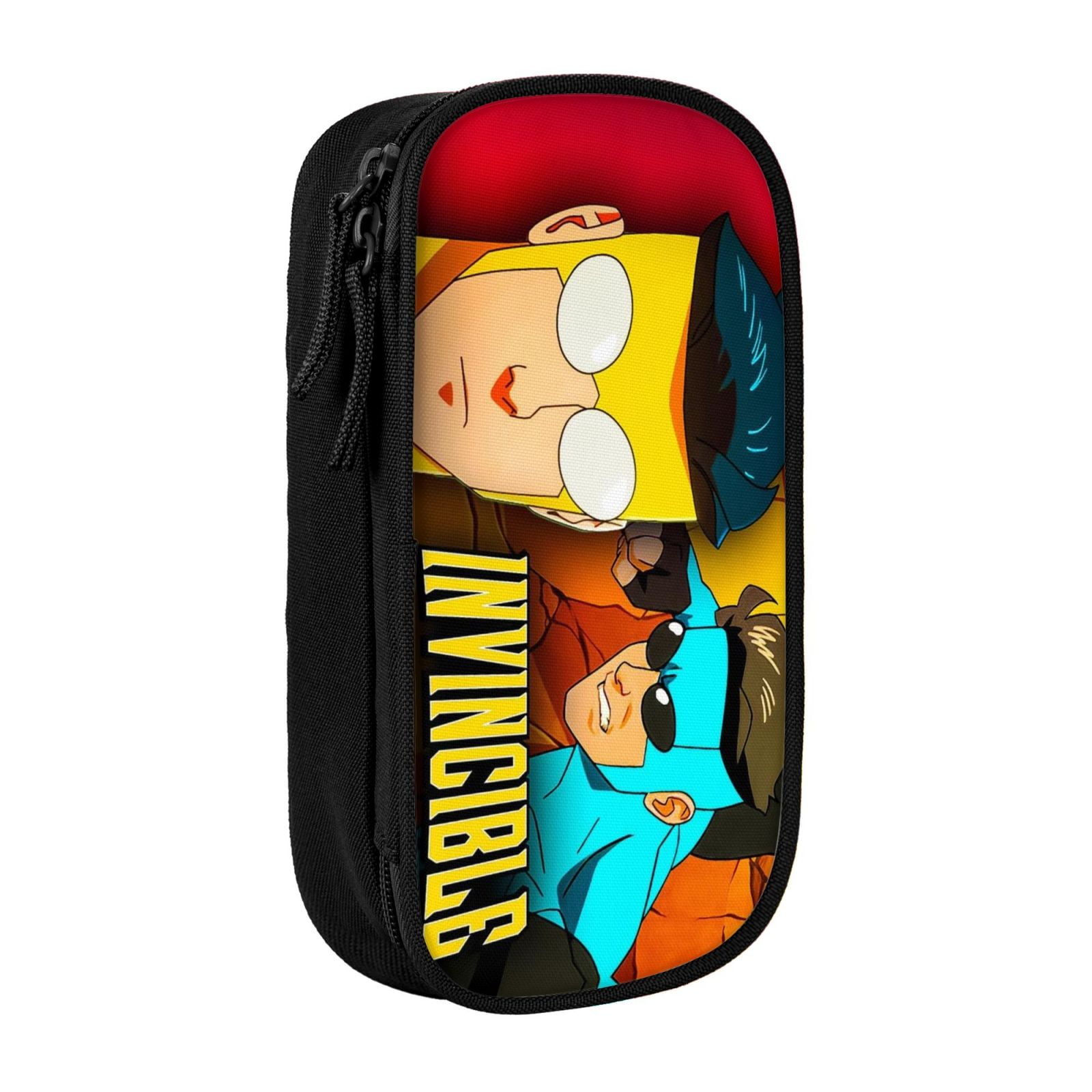 Invincible Double Layer Large Capacity Pencil Bag with Zipper ...