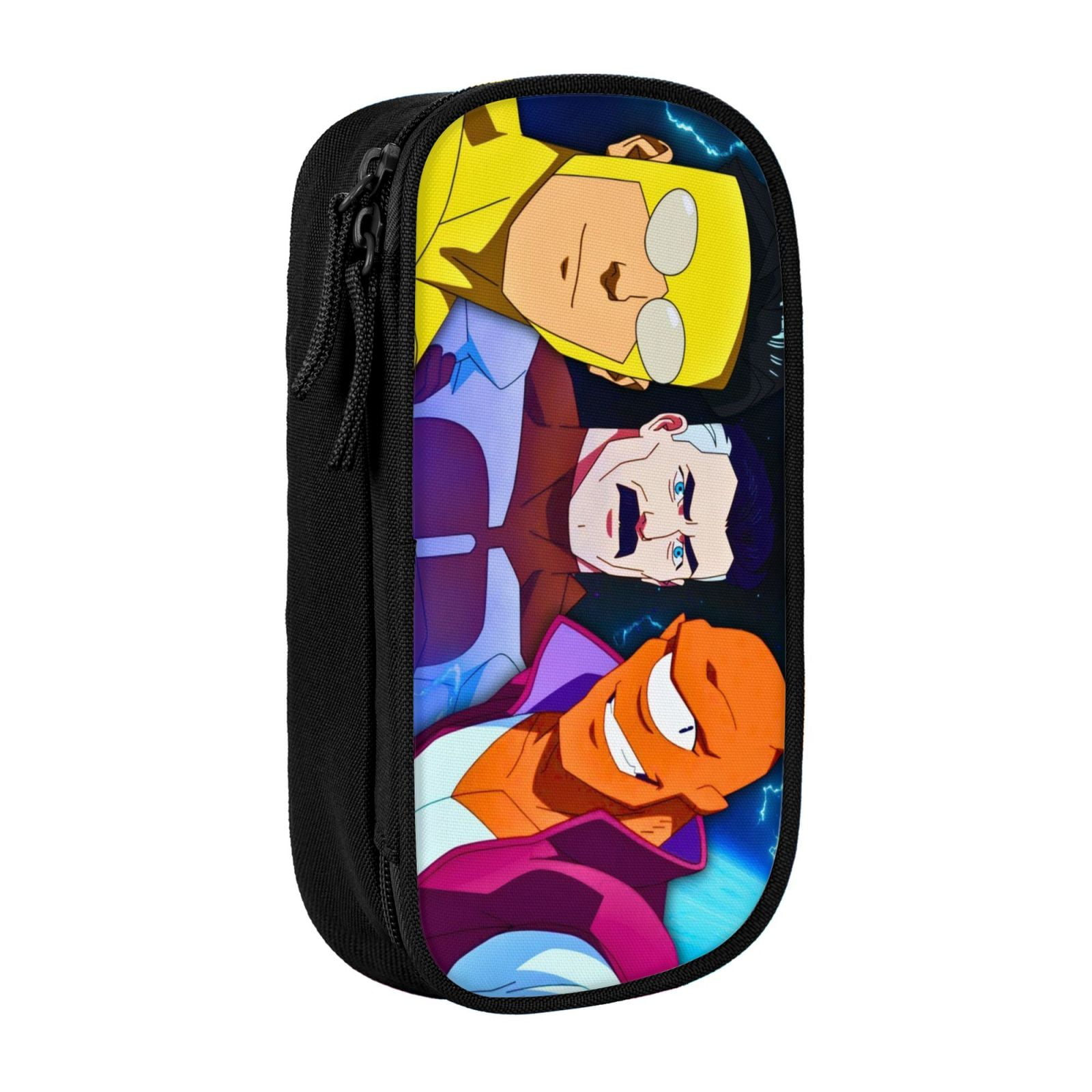 Invincible Double Layer Large Capacity Pencil Bag with Zipper ...