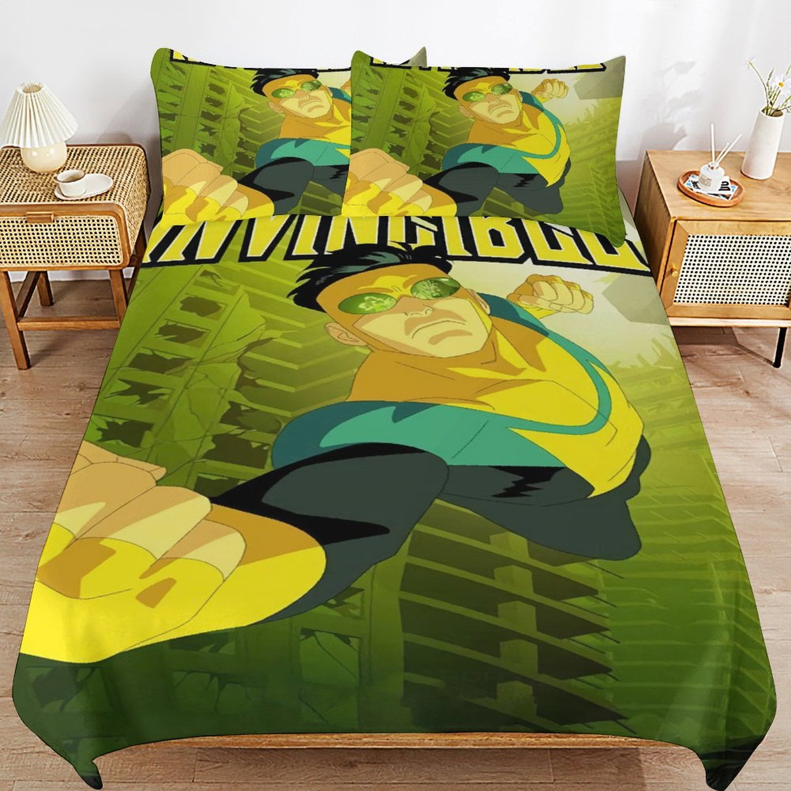 Invincible Duvet Cover Set, Soft Cozy Quilt Cover Bedding Set 3 Pieces ...