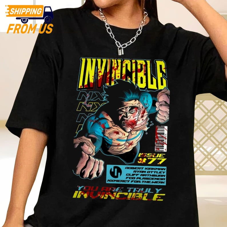 Invincible Fan Shirt, Invincible Mark Grayson Tee, Superhero Graphic ...