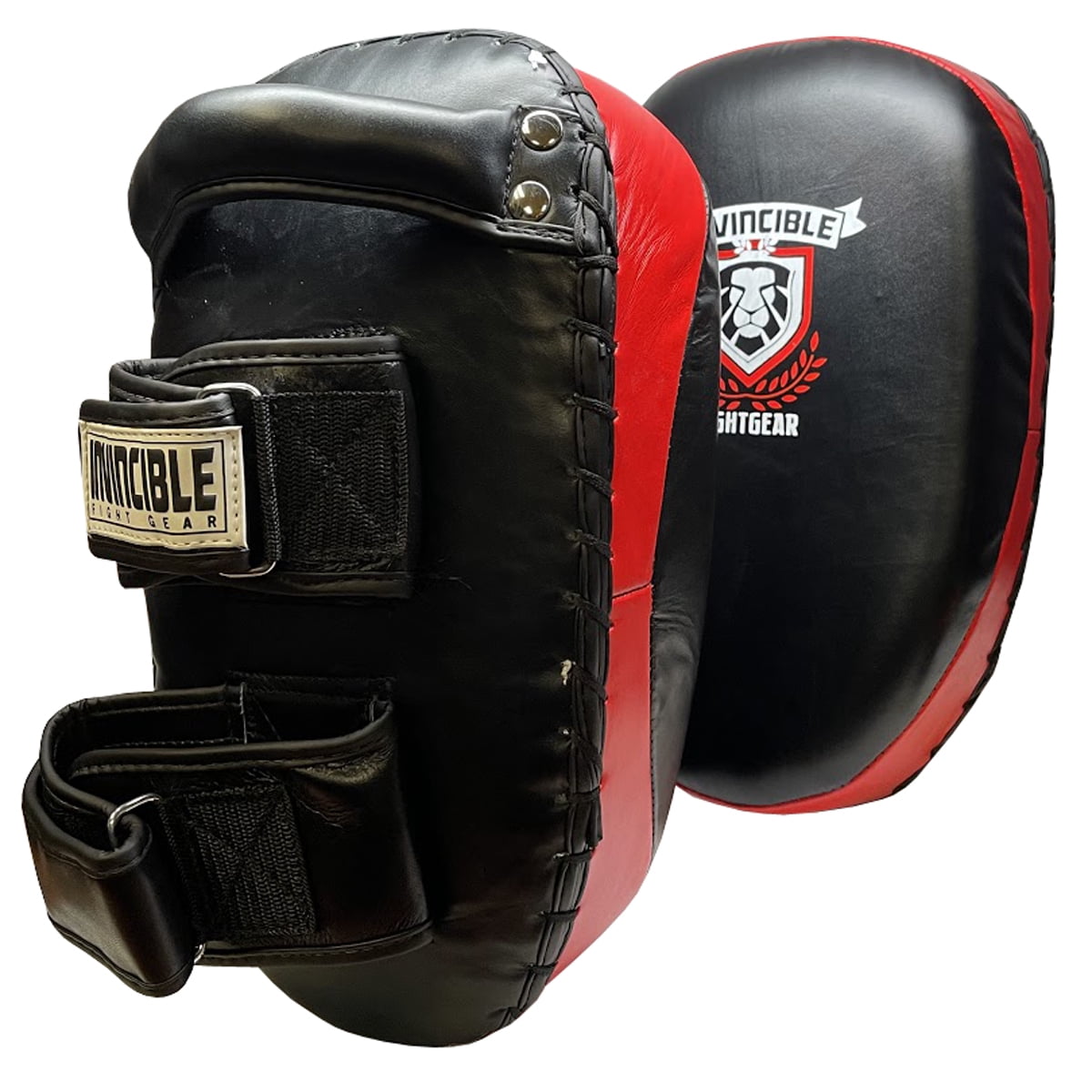 Premium Leather Thai Pad Kickboxing Strike Shields - Pair of Kick ...