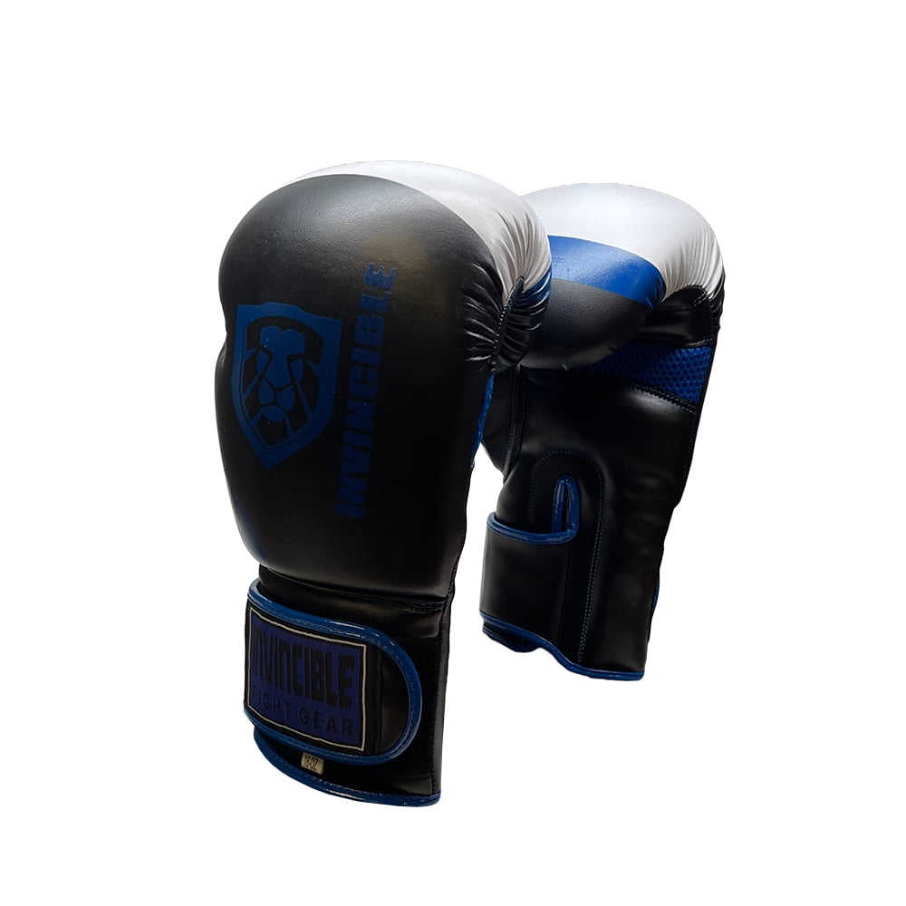 Invincible Fight Gear Standard Leather Hook and Loop Training Boxing ...