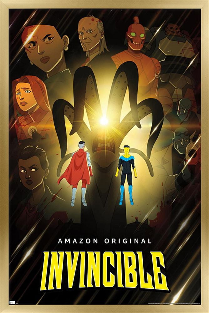Invincible - Gold One Sheet Wall Poster, 14.725" x 22.375" Framed ...