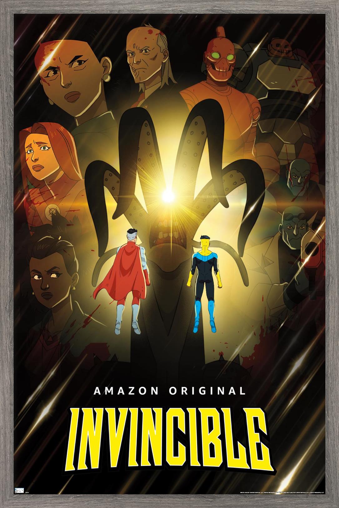 Invincible - Gold One Sheet Wall Poster, 14.725" x 22.375" Framed ...