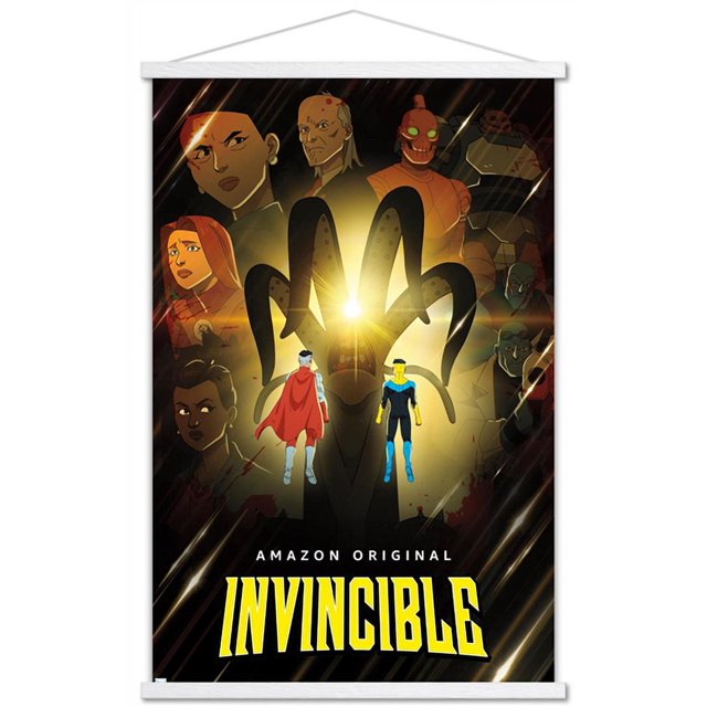 Invincible - Gold One Sheet Wall Poster with Magnetic Frame, 22.375" x ...