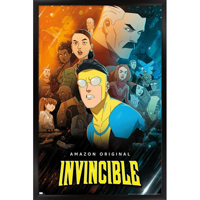 Invincible - Group One Sheet Wall Poster, 14.725" x 22.375" Framed ...