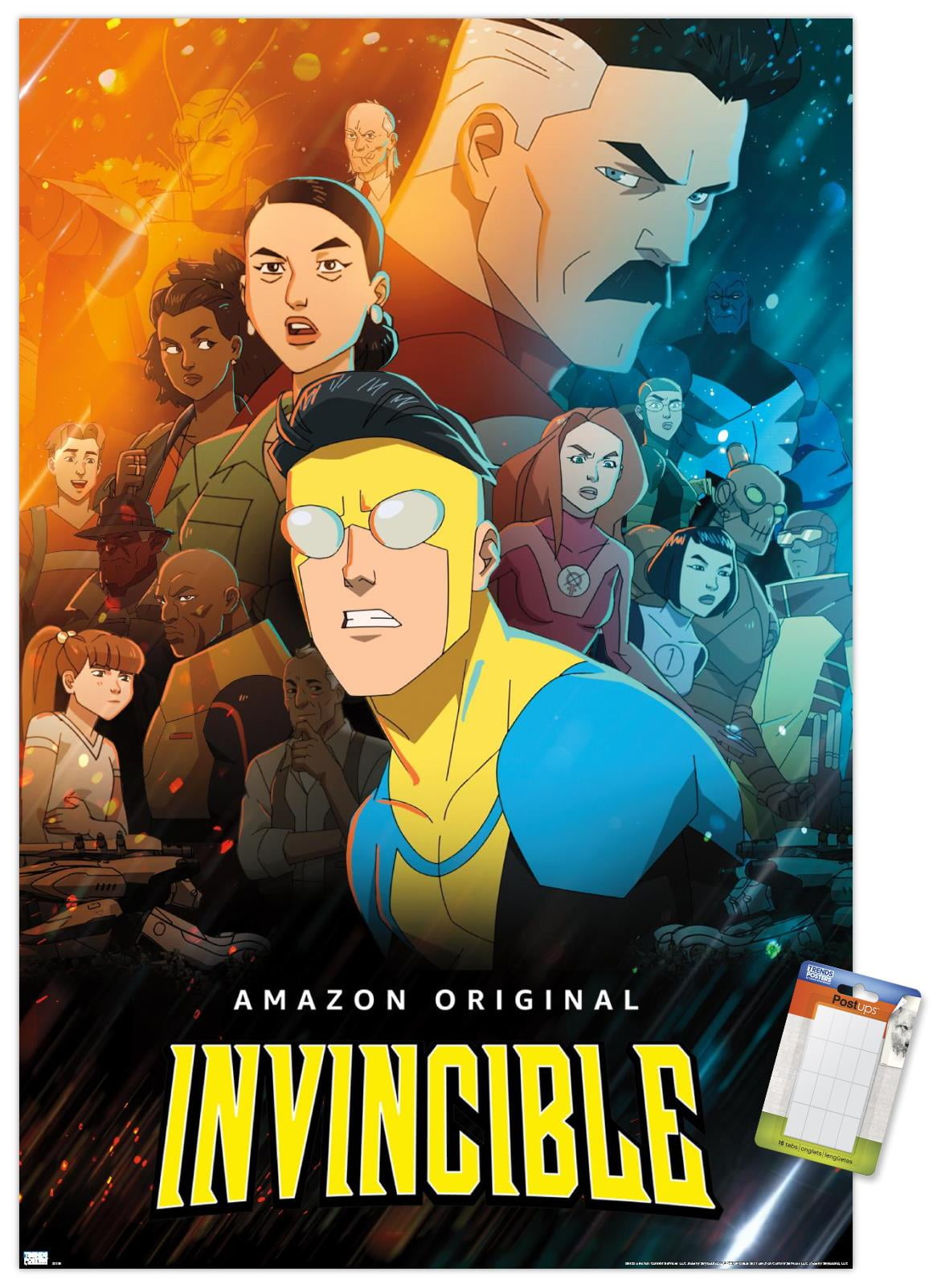 Invincible - Group One Sheet Wall Poster, 14.725" x 22.375" - Walmart.com
