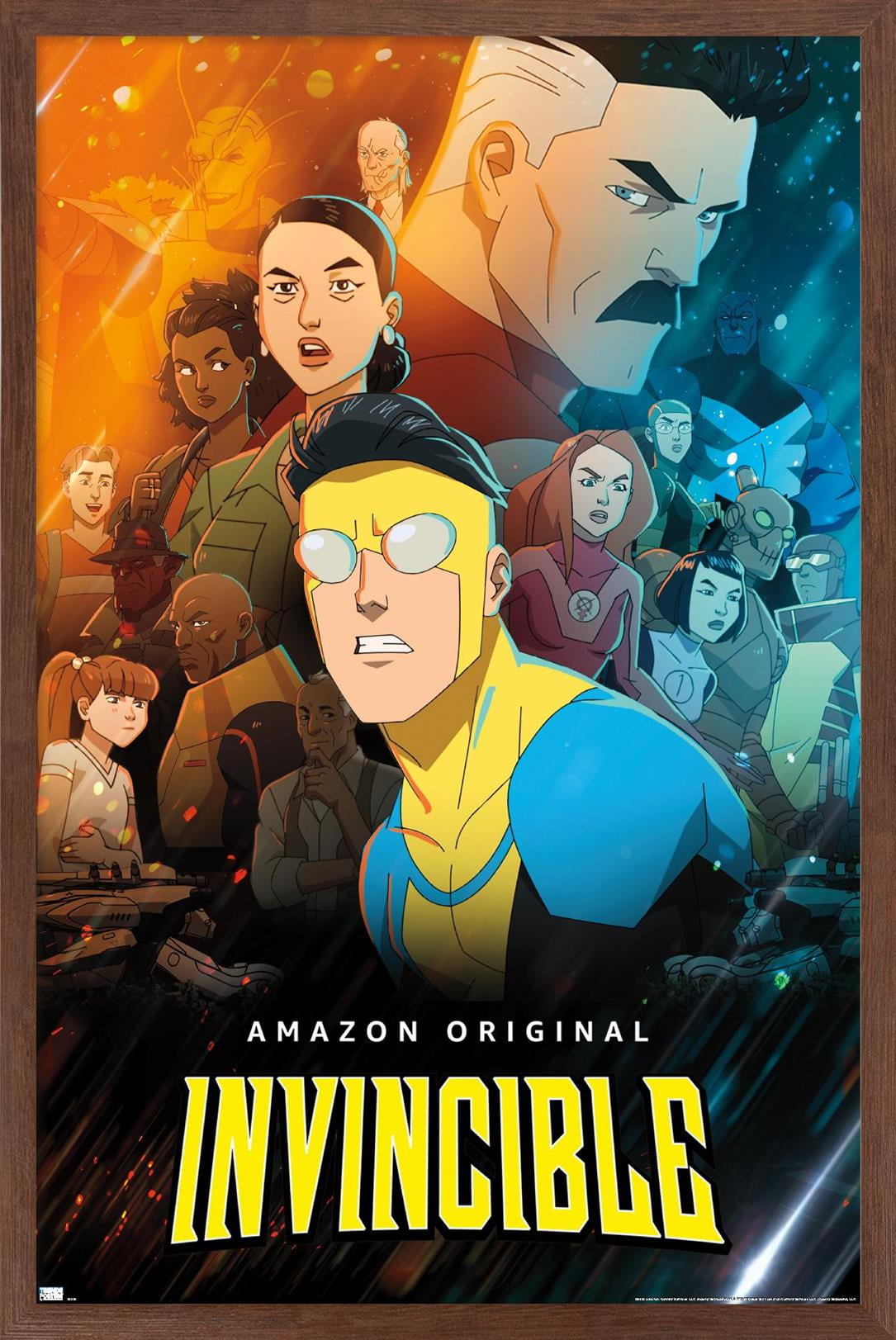 Invincible - Group One Sheet Wall Poster, 22.375" x 34" Framed ...