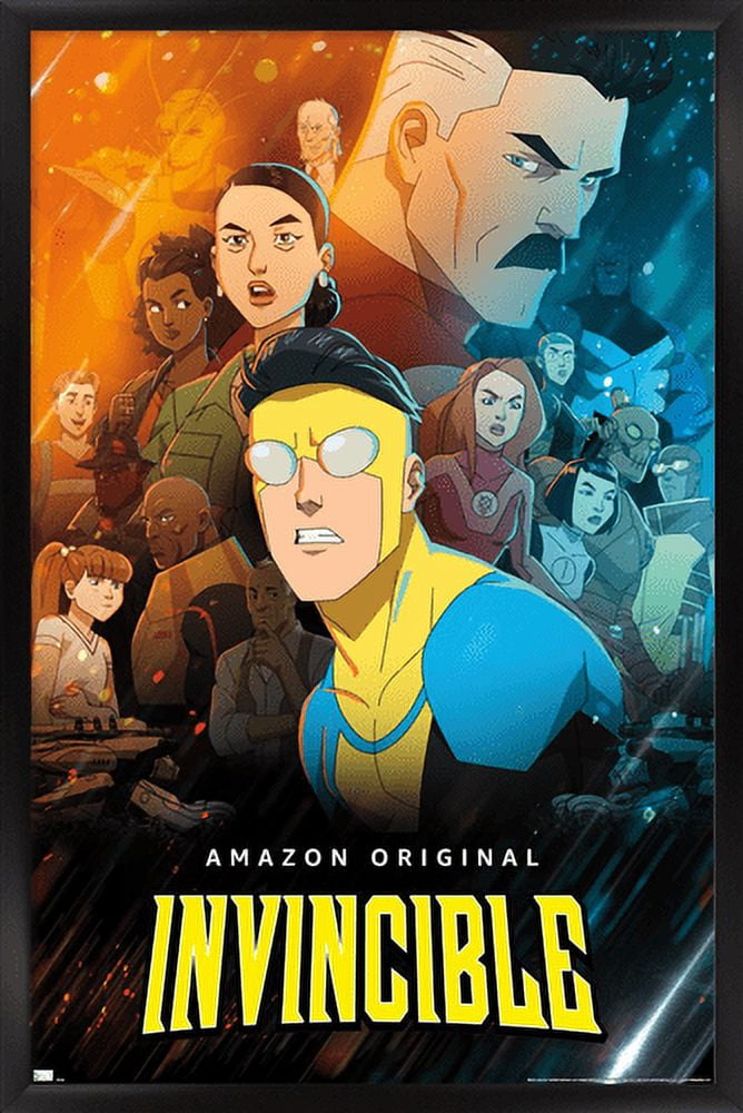 Invincible - Group One Sheet Wall Poster, 22.375" x 34" Framed ...